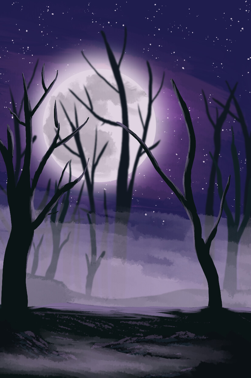 ArtStation - Moonlit Forest