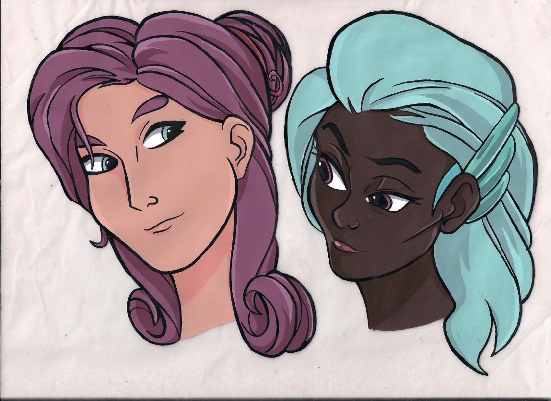 ArtStation - 💕 Spinnerella & Netossa as an 80s anime