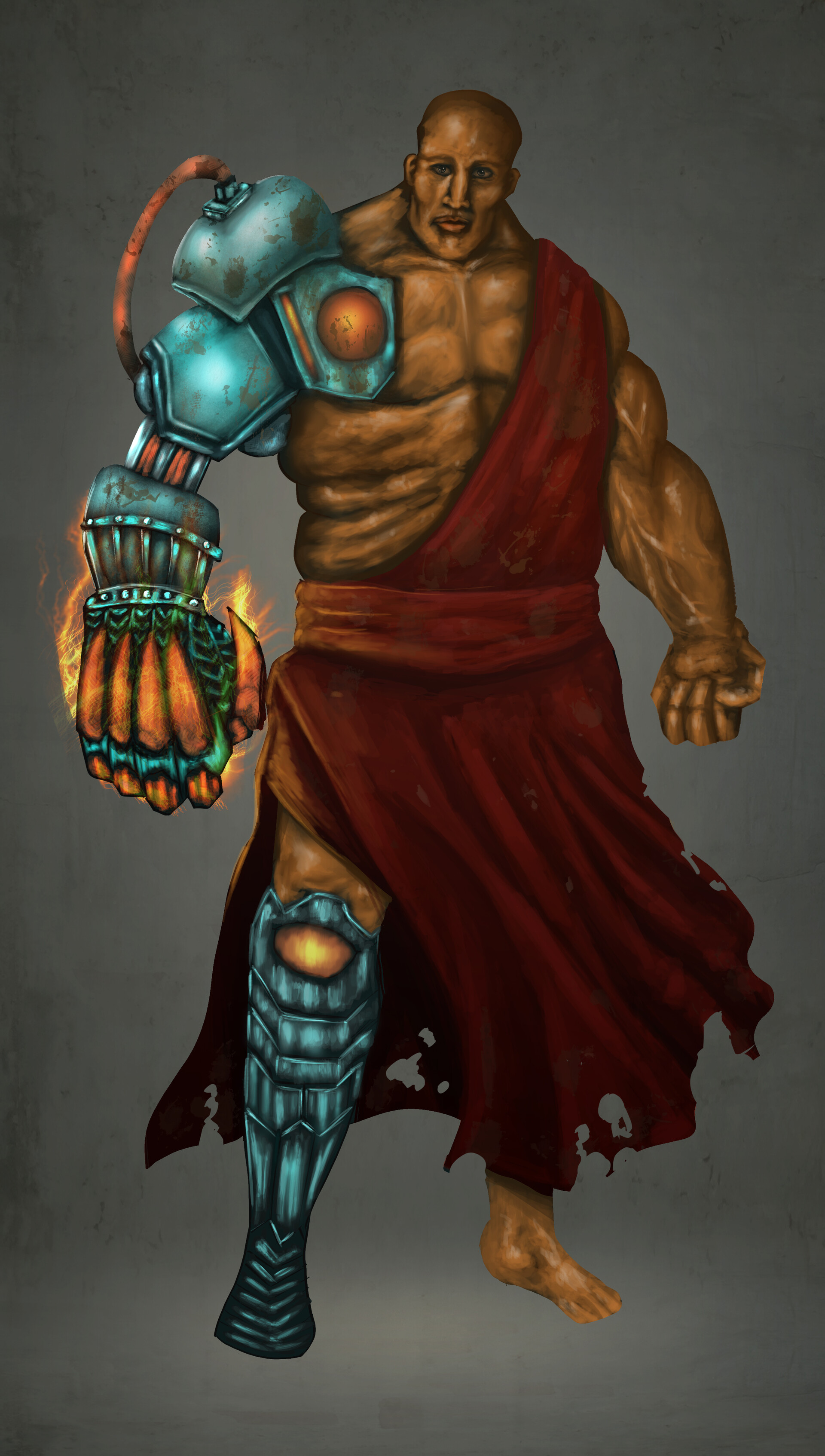 ArtStation - Singh : The Metal Monk [ OC ]