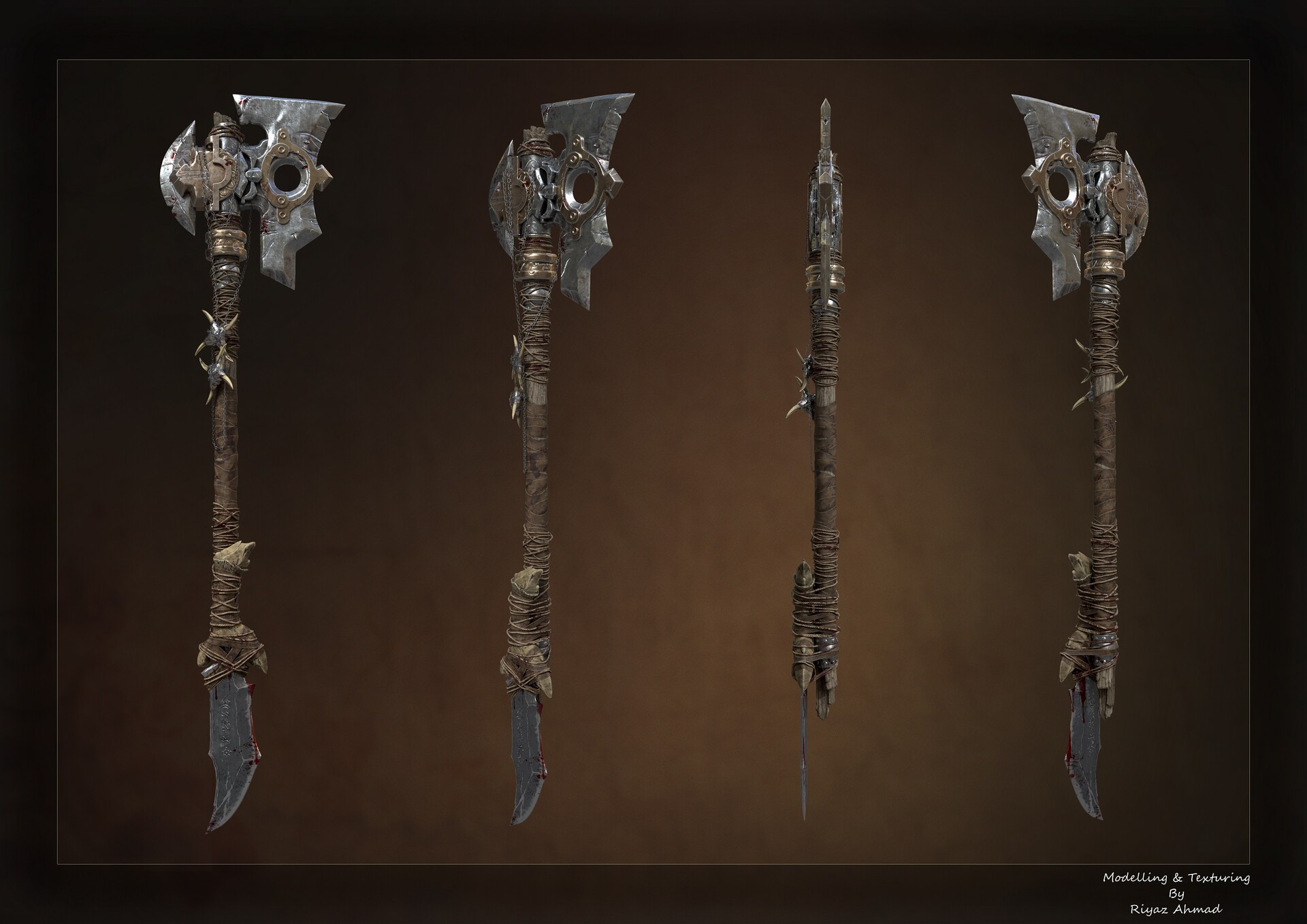 ArtStation - Axe Weapon Knife