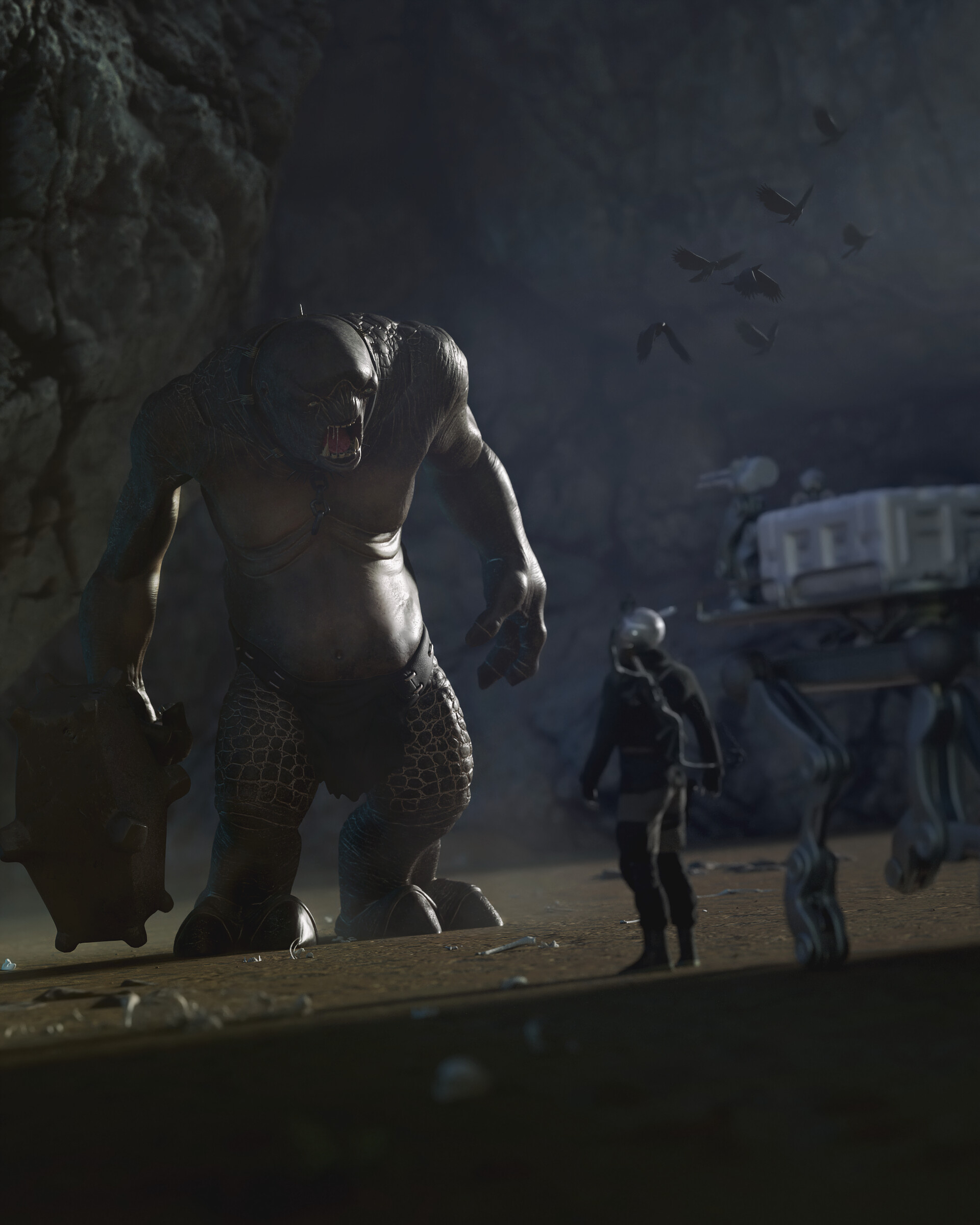 ArtStation - Cave troll