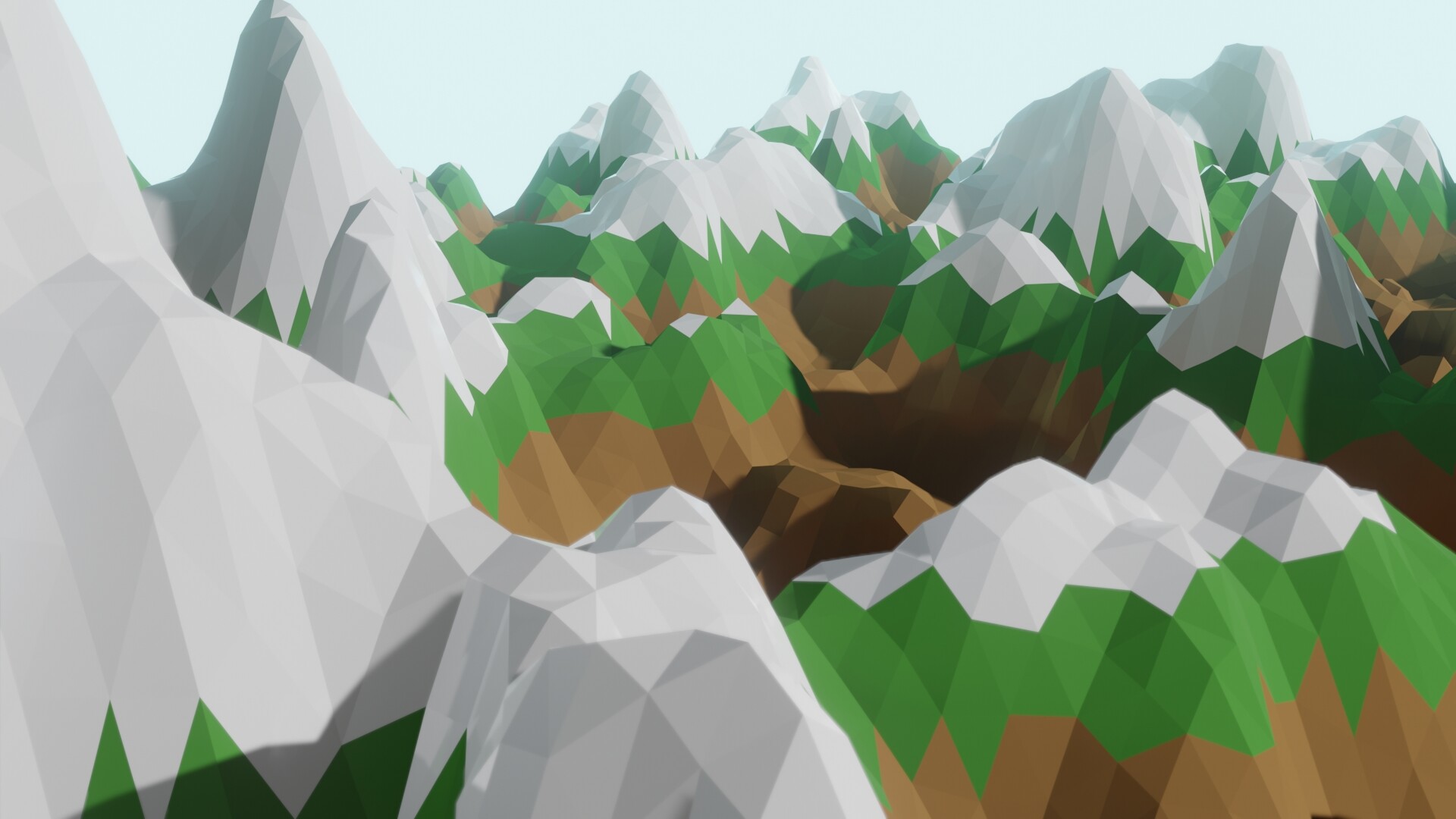 ArtStation - Low Poly Mountains