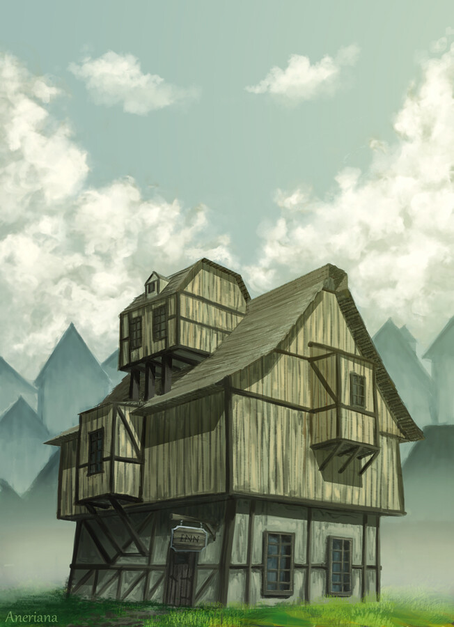 ArtStation - Medieval Fantasy Inn