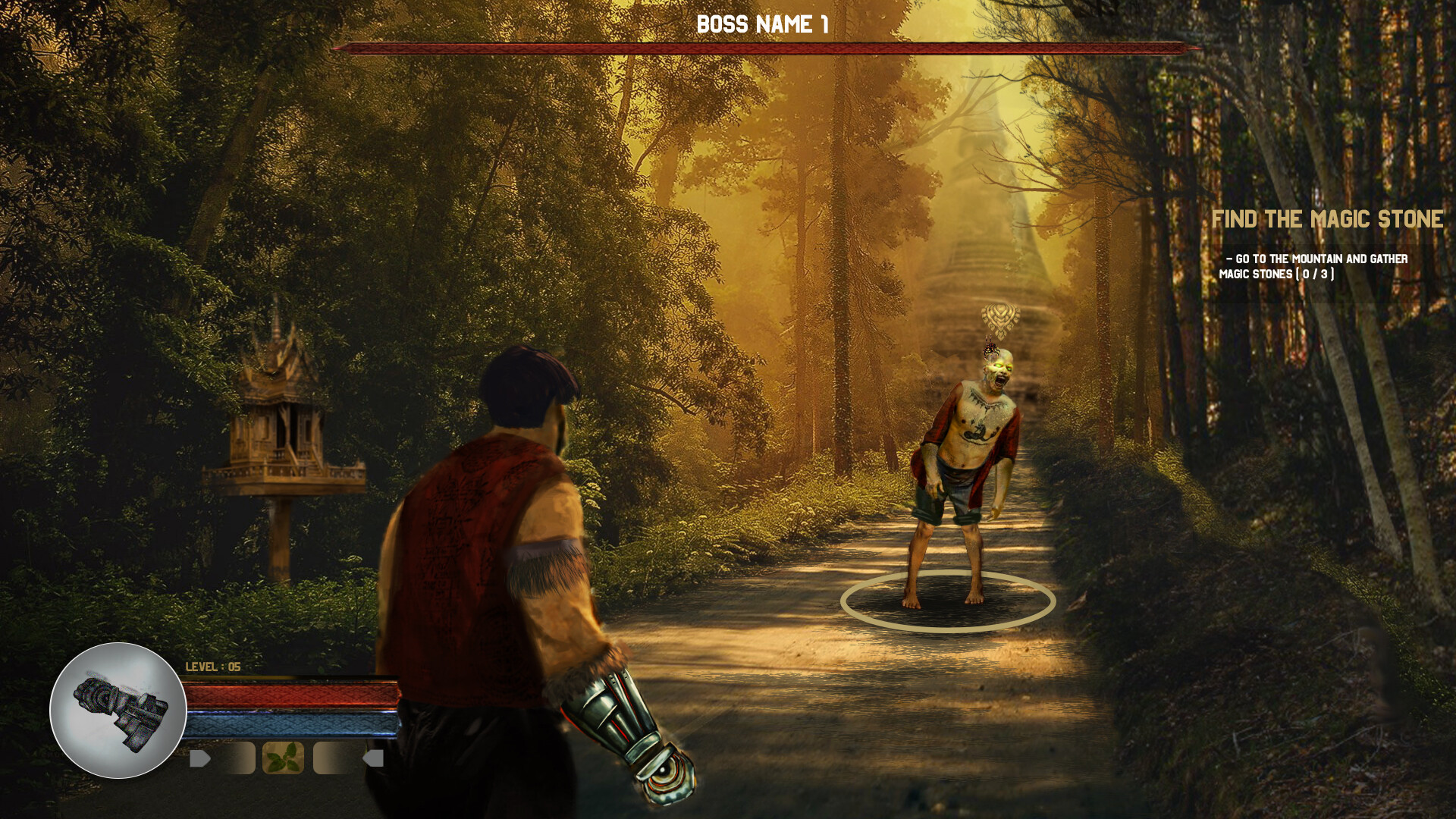 ArtStation - User interface with Matte painting
