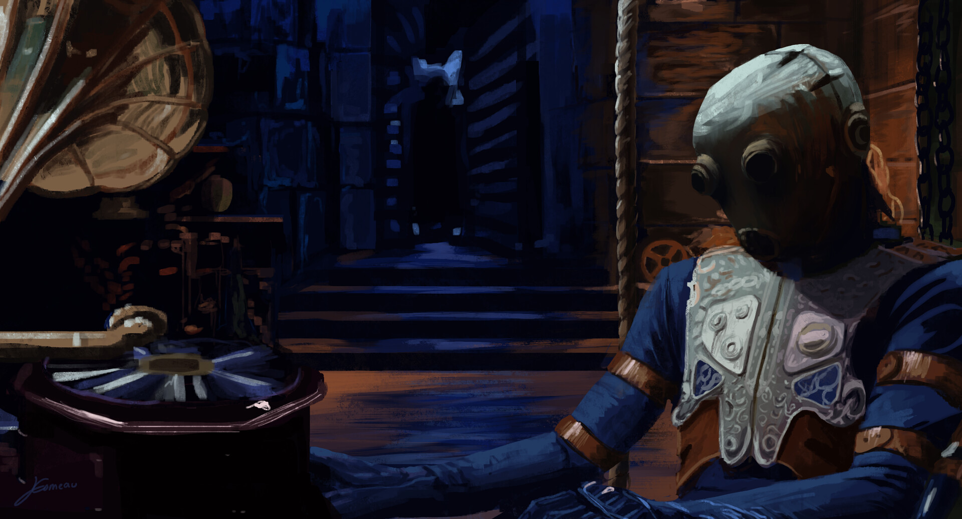 ArtStation - Hellboy: Karl Ruprect Kroenen - Painting study