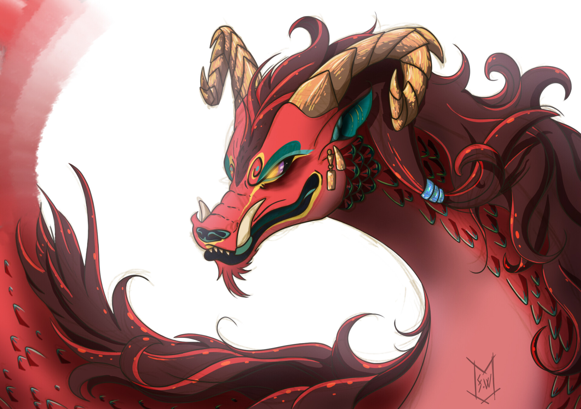 ArtStation - Red Drake