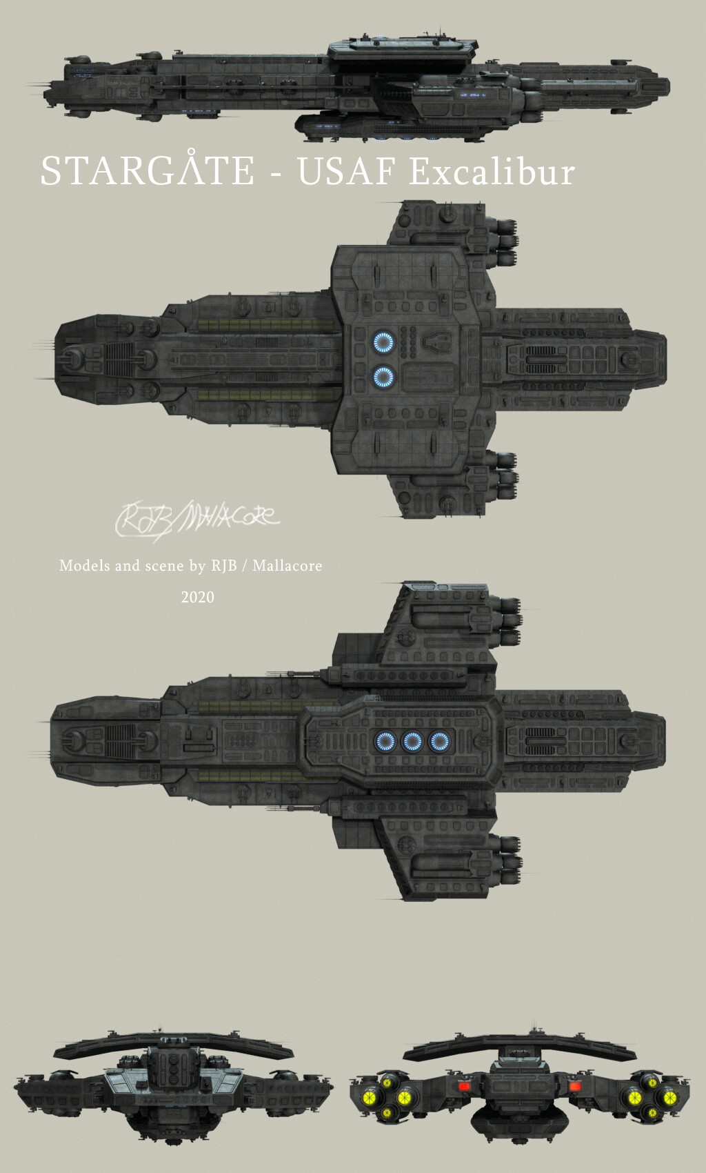 Ryan Begemann - USAF Excalibur - Fan design (Stargate)