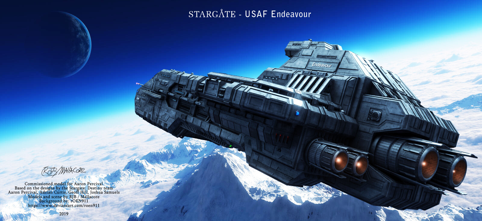 ArtStation - Stargate - USAF Endeavour #7 (Fan Design)