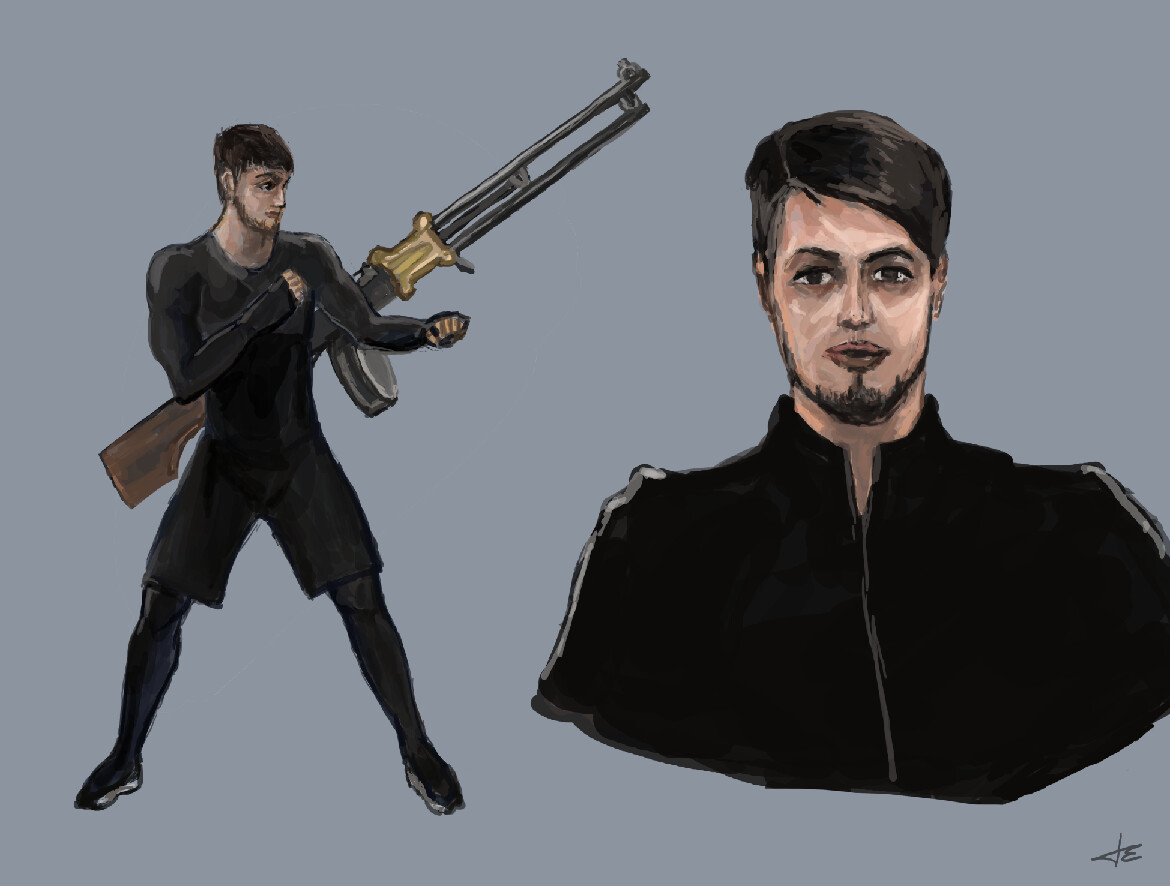 ArtStation - Zelimkhan "Machine Gunner"