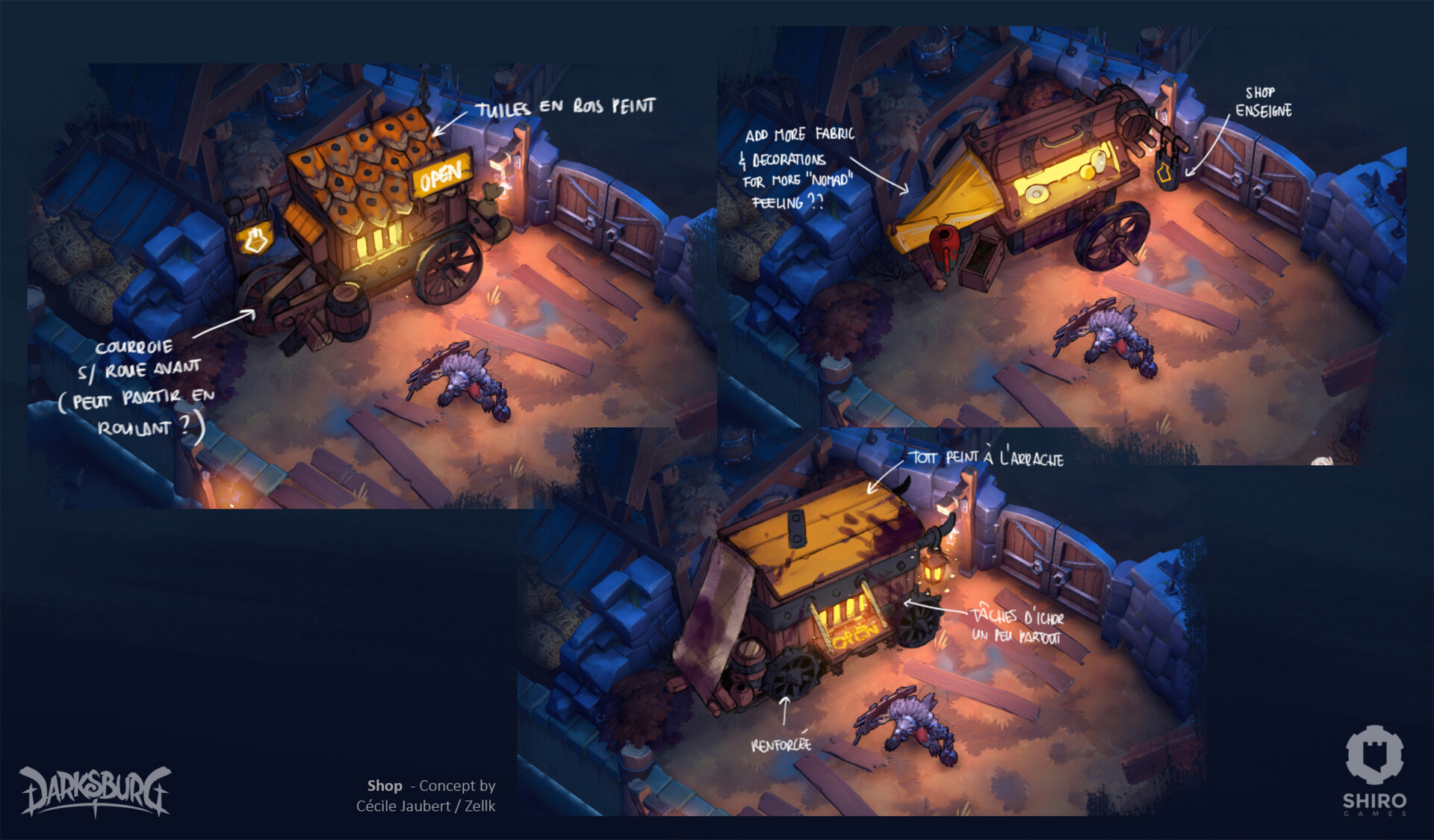 Zellk // Cécile Jaubert - Darksburg - Props & Environment