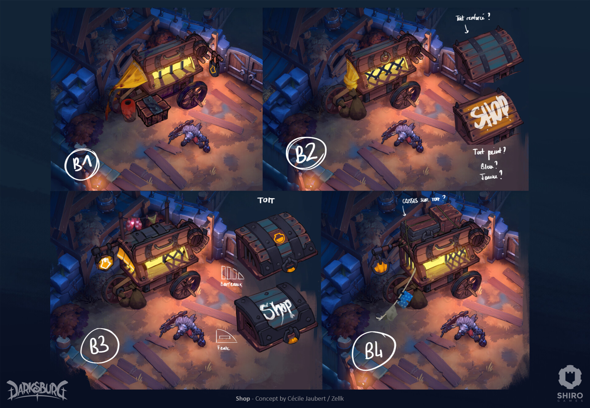 Zellk // Cécile Jaubert - Darksburg - Props & Environment