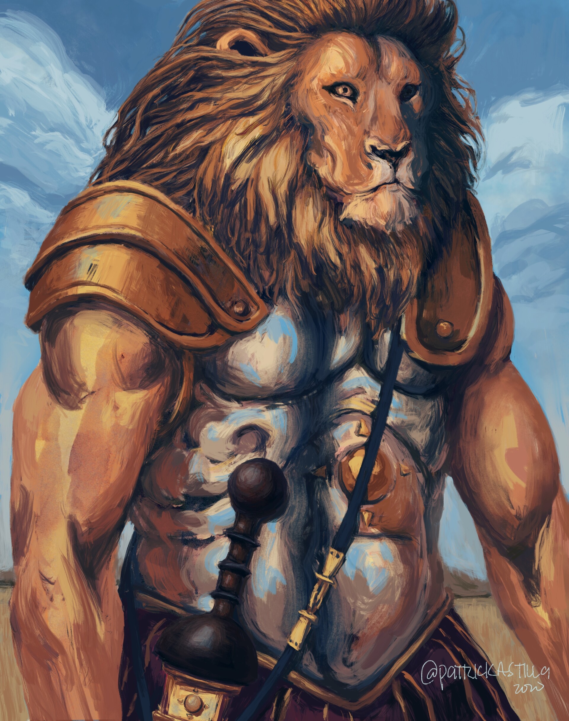 ArtStation - Ajani the Gladiator