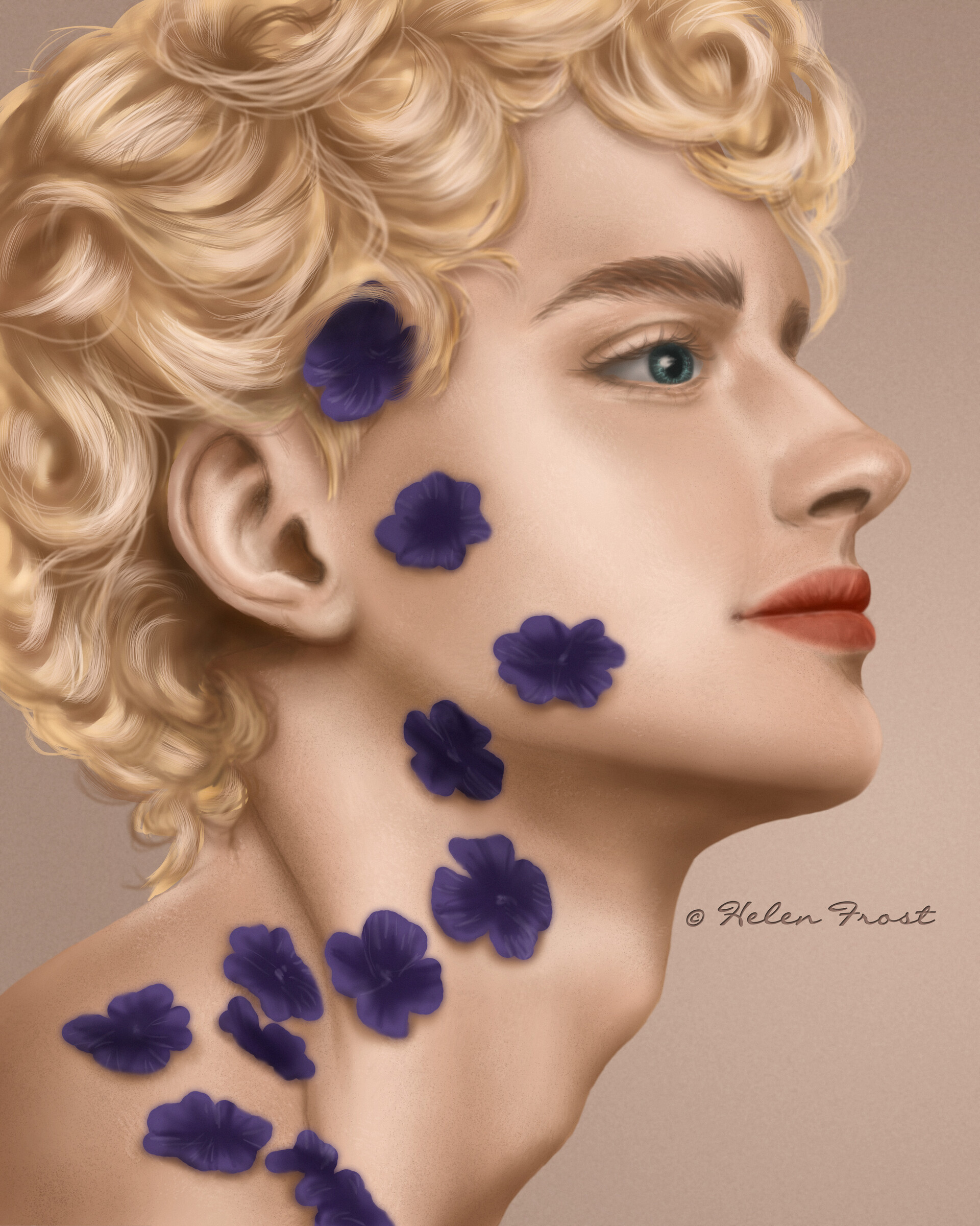 ArtStation - The boy is a violet