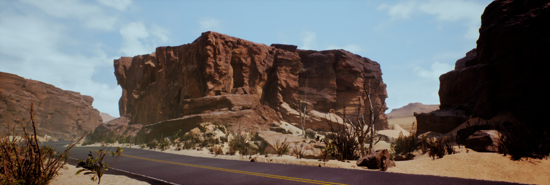 ArtStation - Desert Road - UE4 Environment