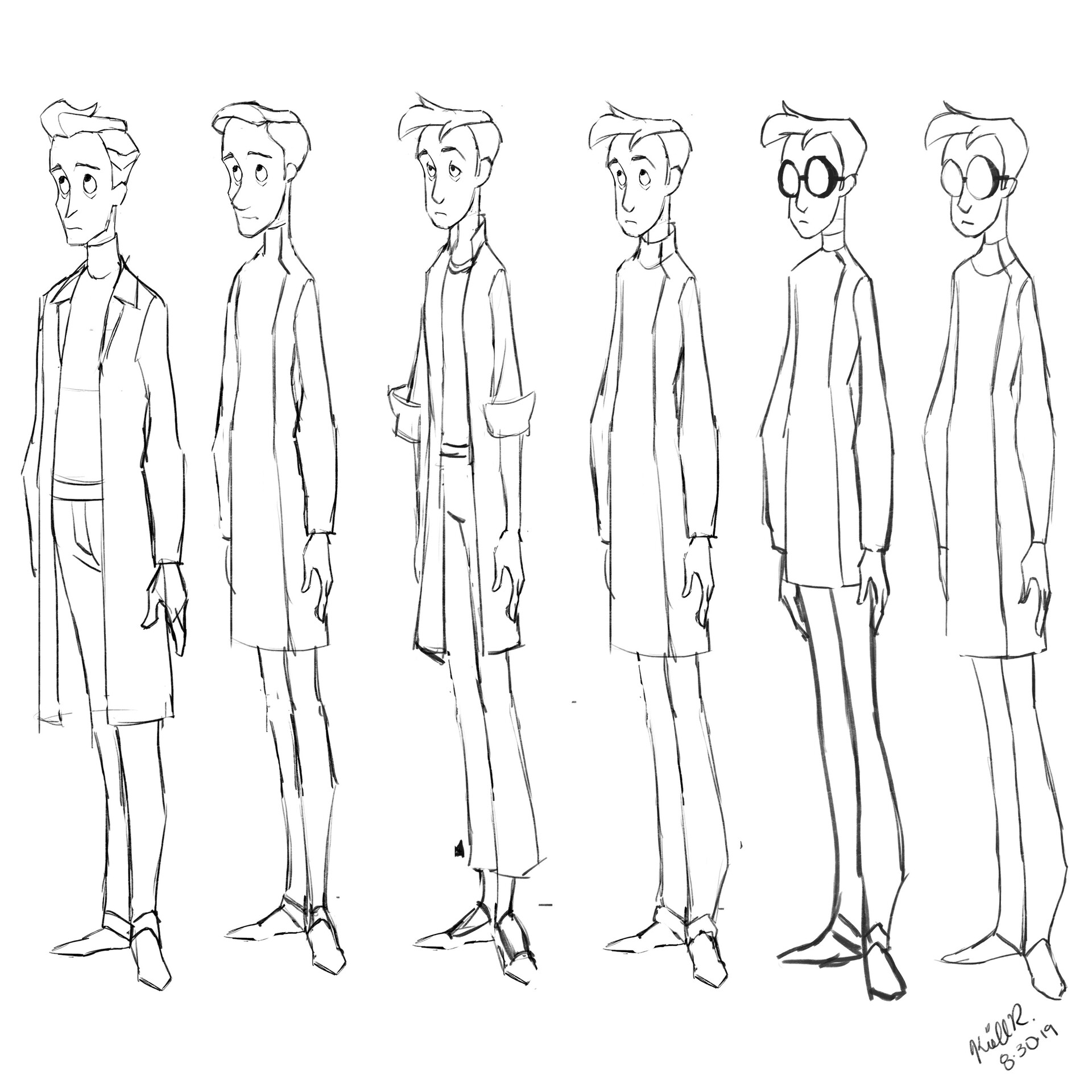 101 Dalmatians Roger Model Sheet