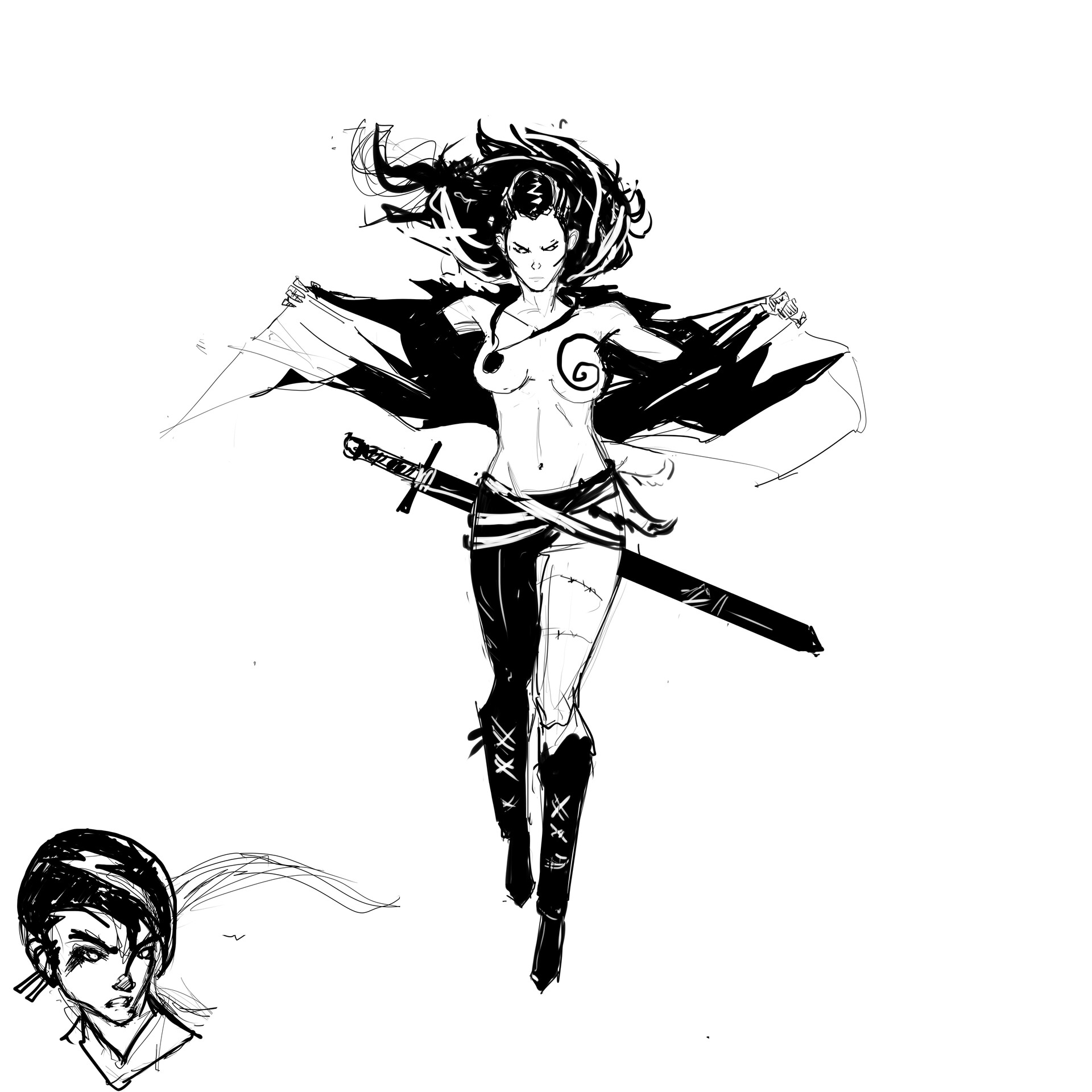 ArtStation - Line Study female distinct style