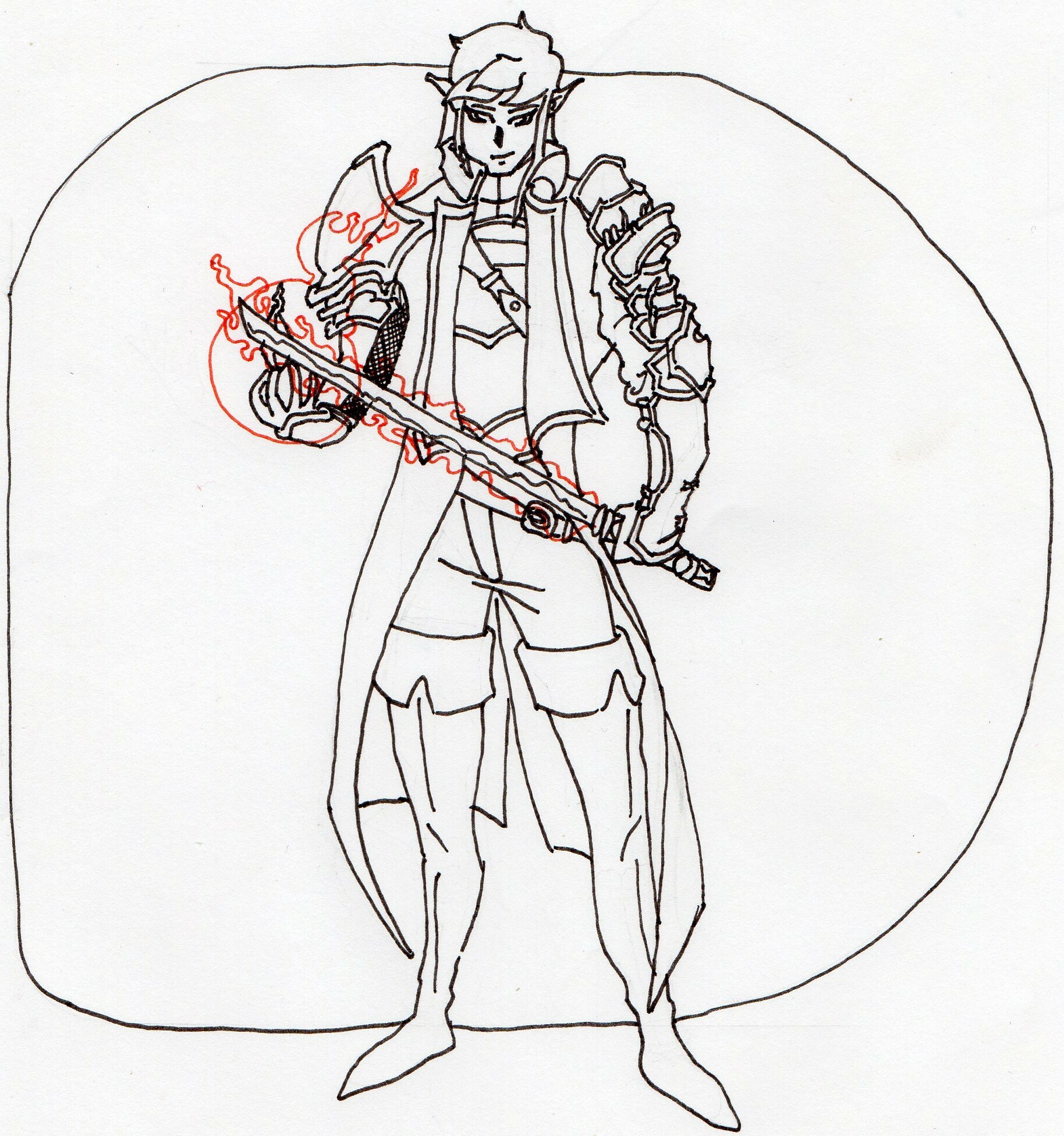 ArtStation - #35 Red Mage & Samurai