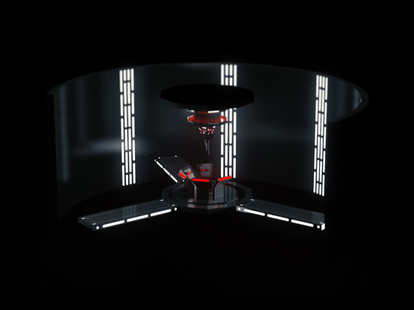 ArtStation - Star Wars - Death Star Interior Low Poly 3D Illustration