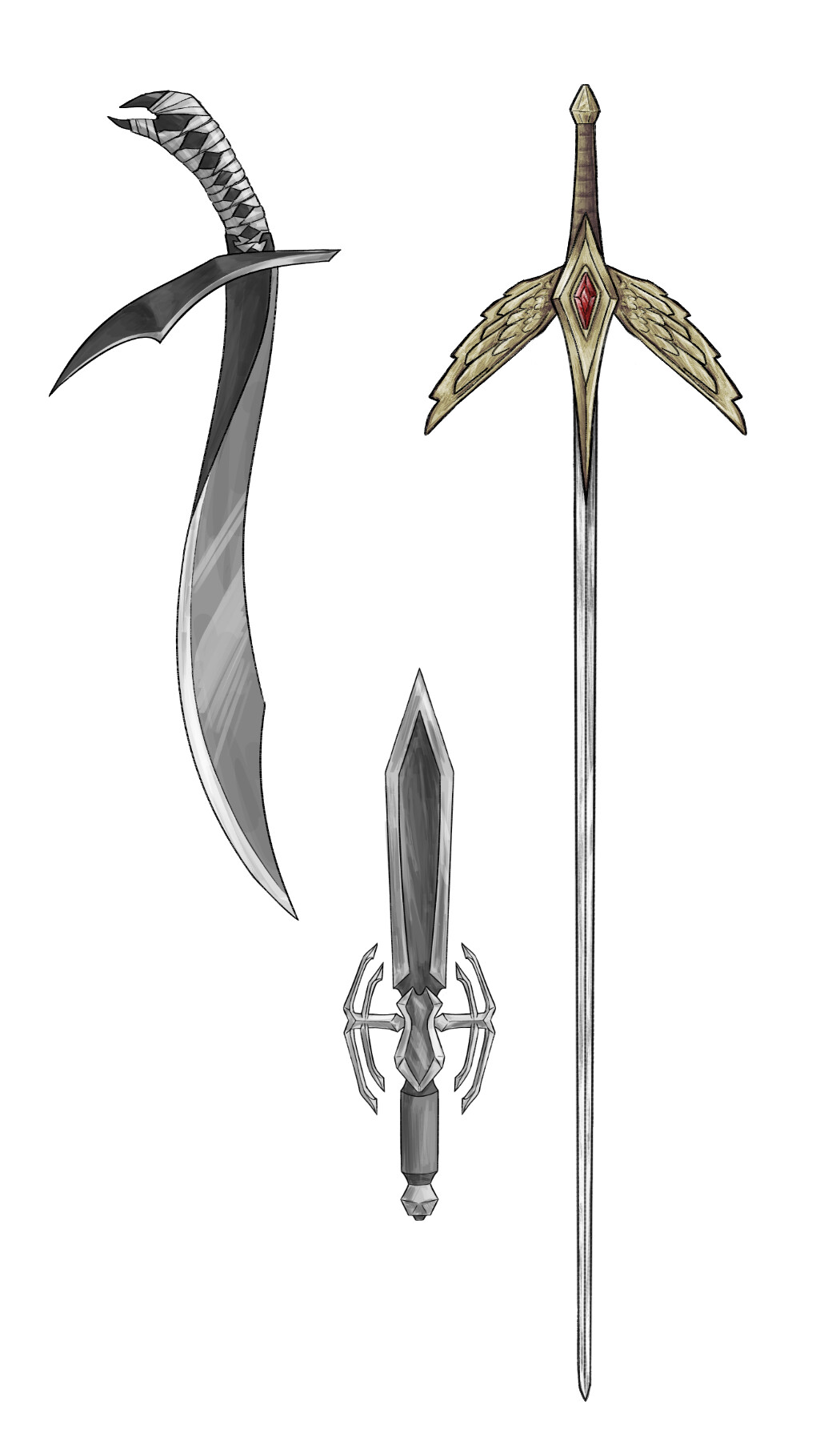 ArtStation - Sword & Dagger designs