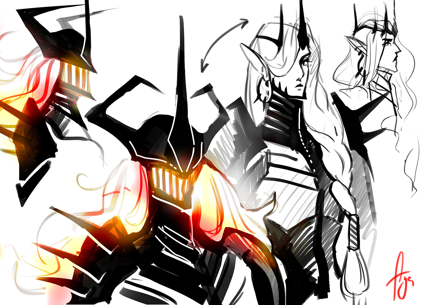 Julia Reizen - Mairon`s|Sauron`s concept arts