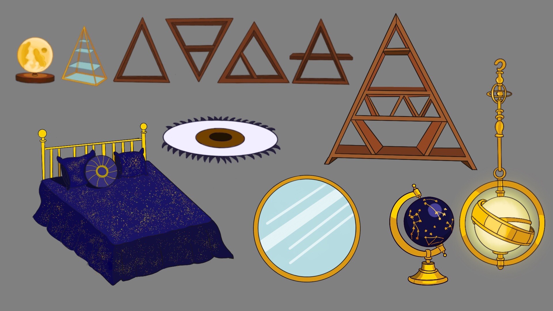 ArtStation - furniture and props for bedroom