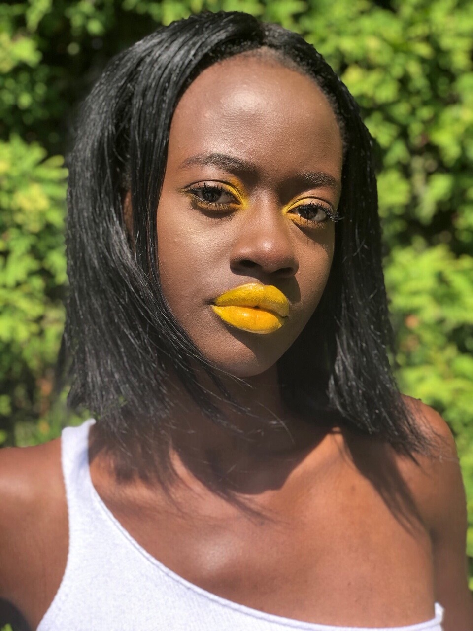 ArtStation - Yellow makeup look