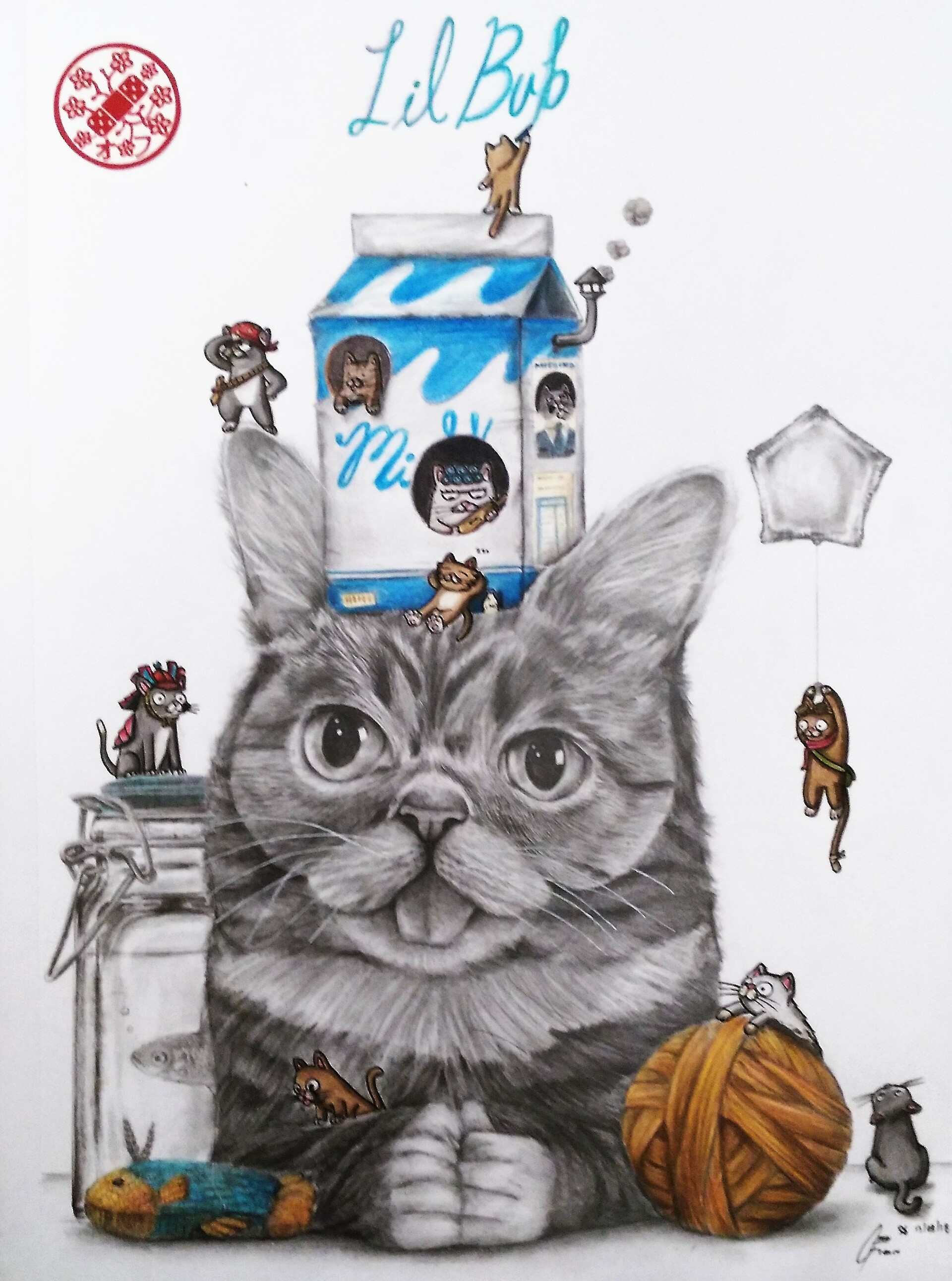 Lil Bub Illustration
