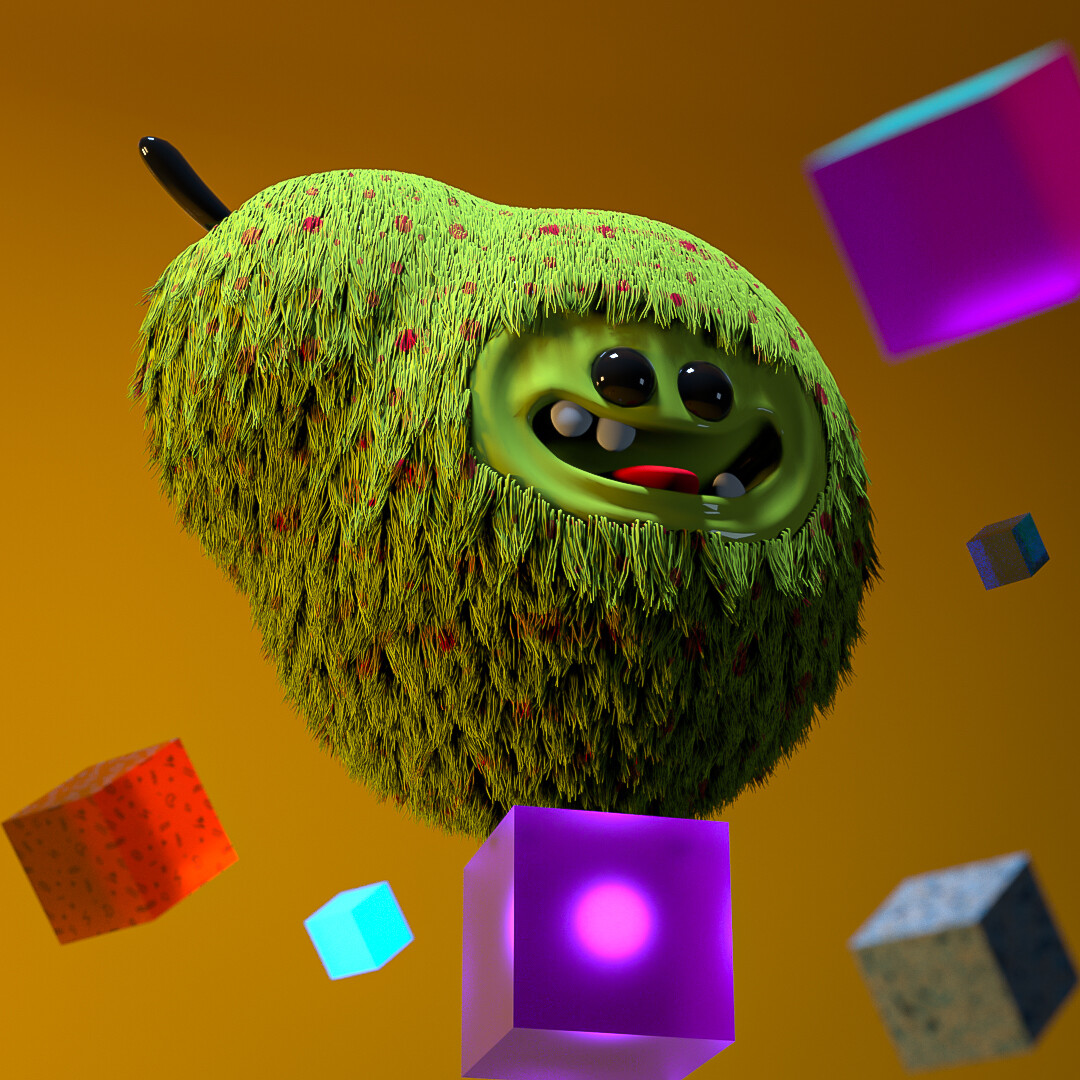 ArtStation - Fluff alien Character