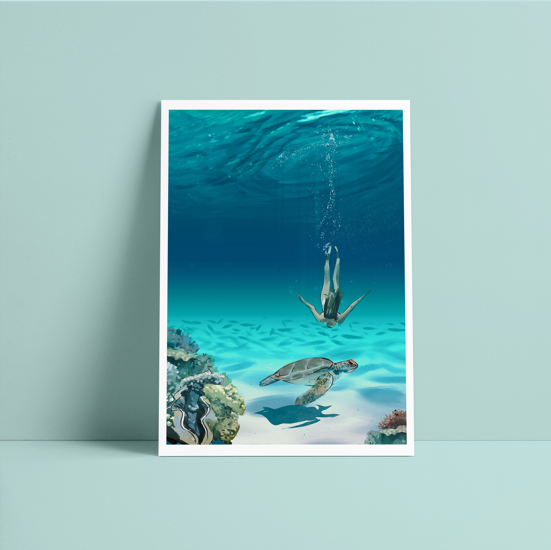 Julie Lebeau - Lagon - Nouvelle Calédonie "Turtle"