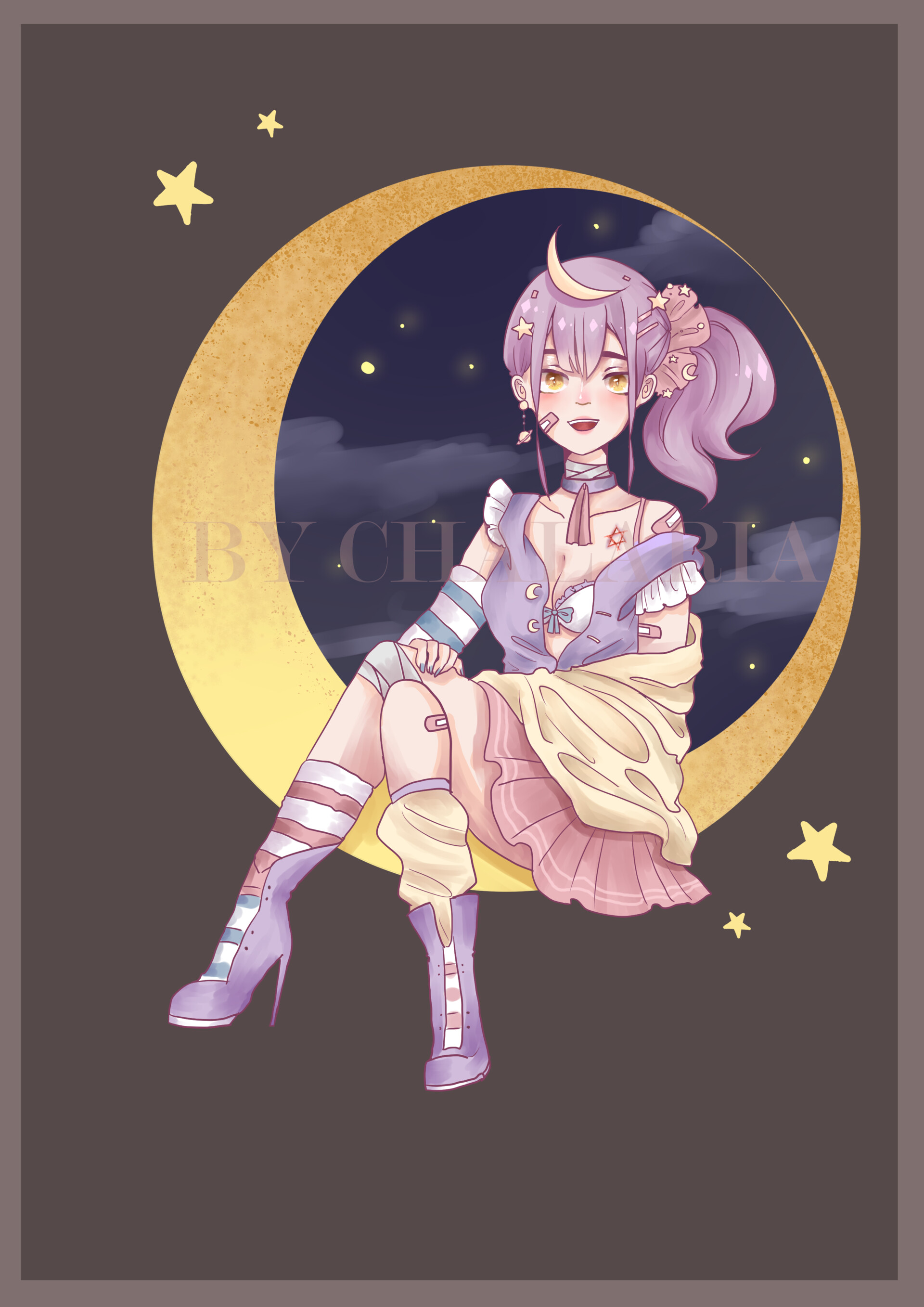 ArtStation - The pastel moon