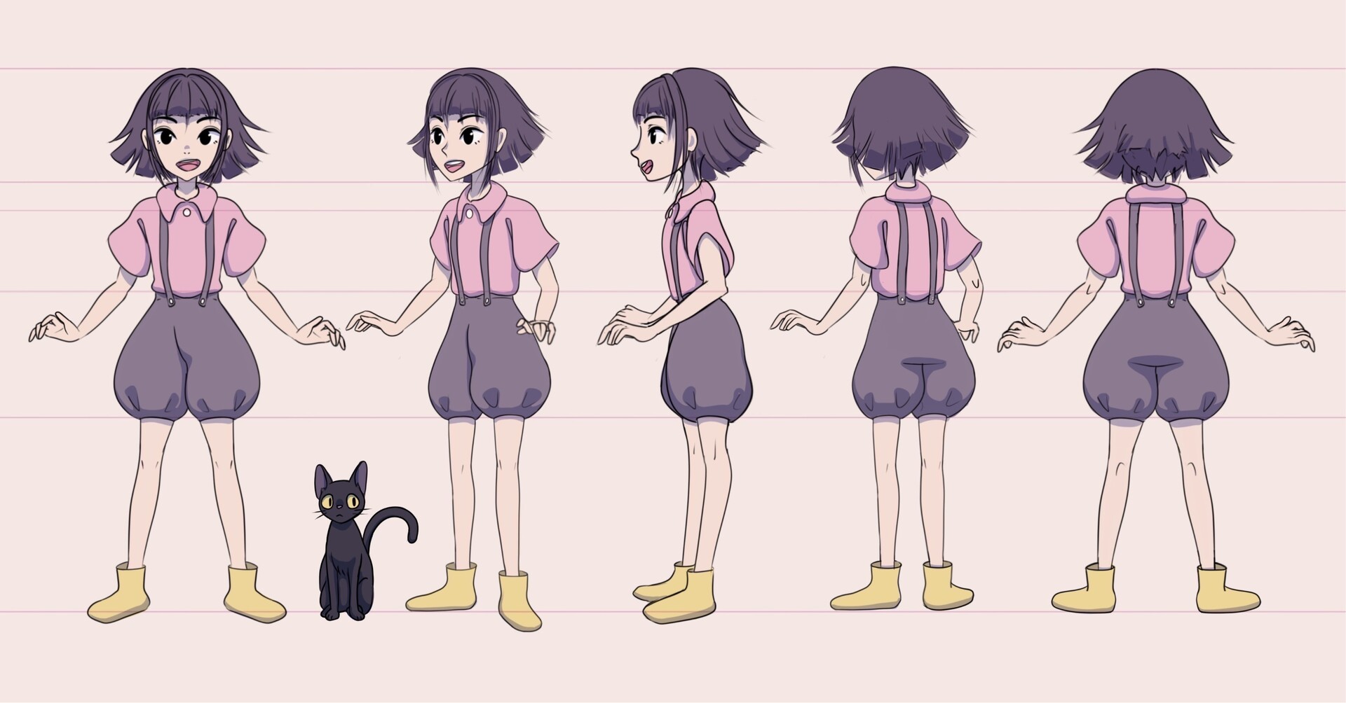 ArtStation - Character design for 2D animation