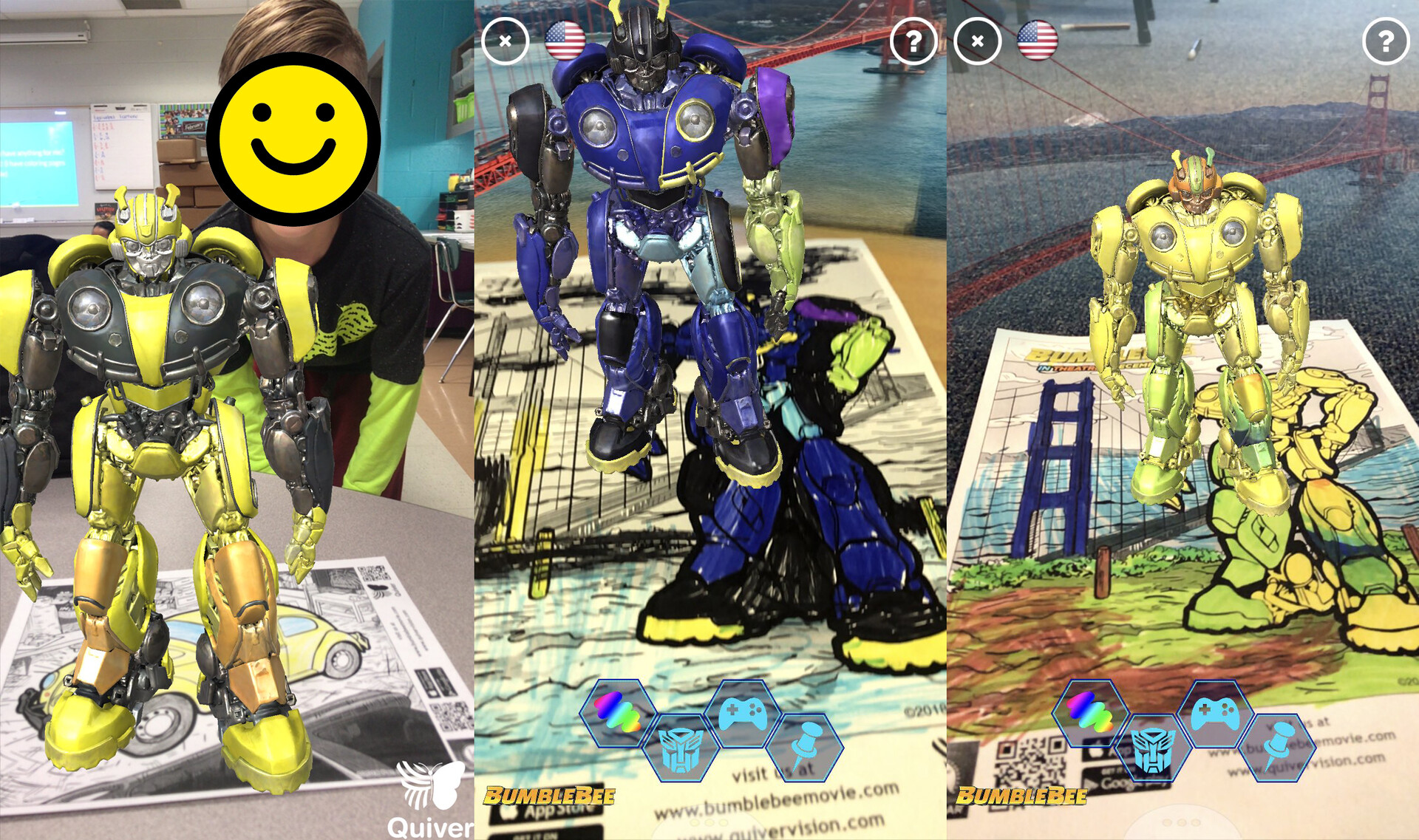 Shunsuke Fukuden - 3D AR Bumblebee at QuiverVision 2018