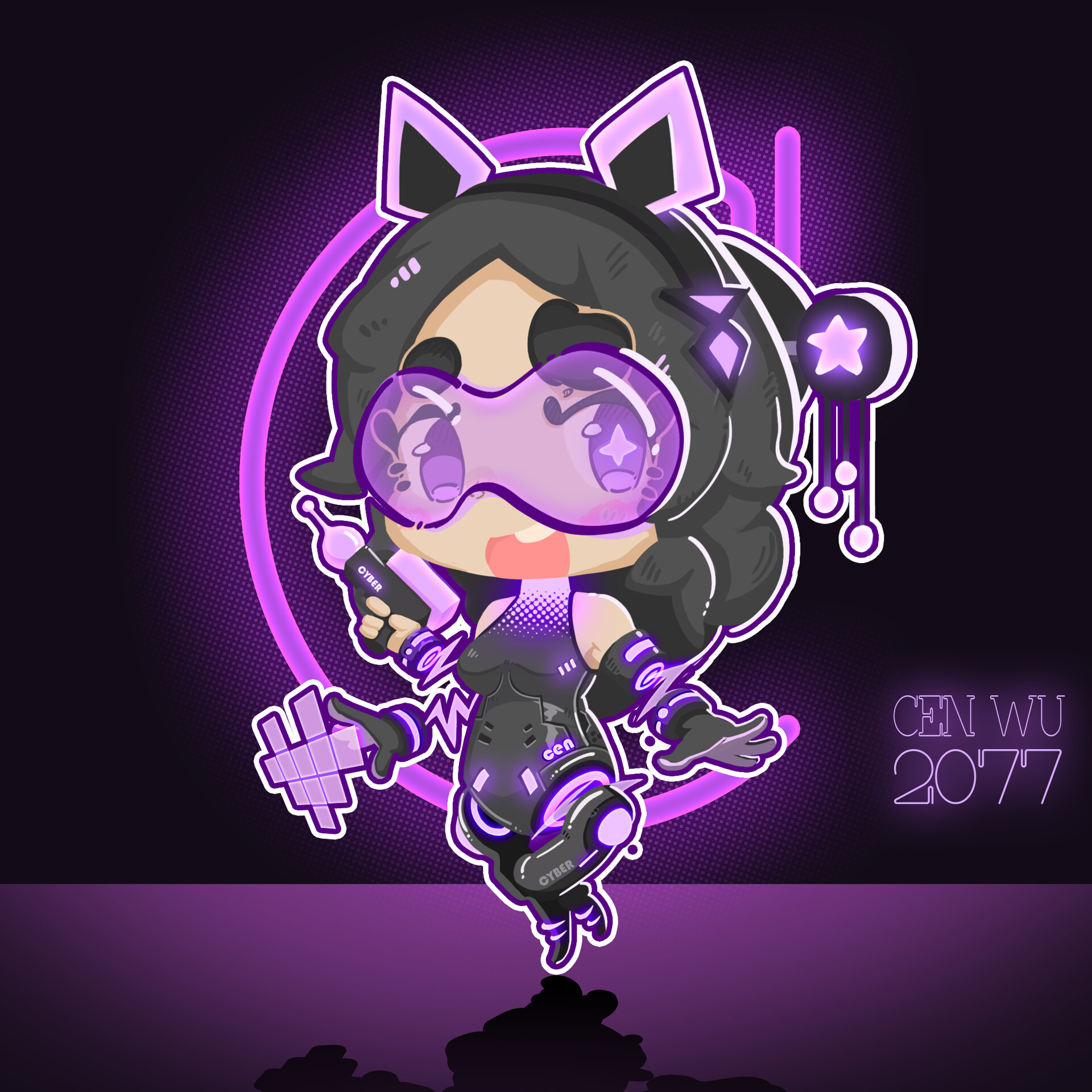 ArtStation - cyber girl 2