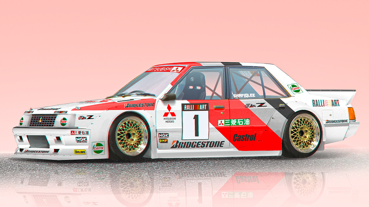 ArtStation - Mitsubishi Lancer EX 1800GSR Turbo 'Group C'