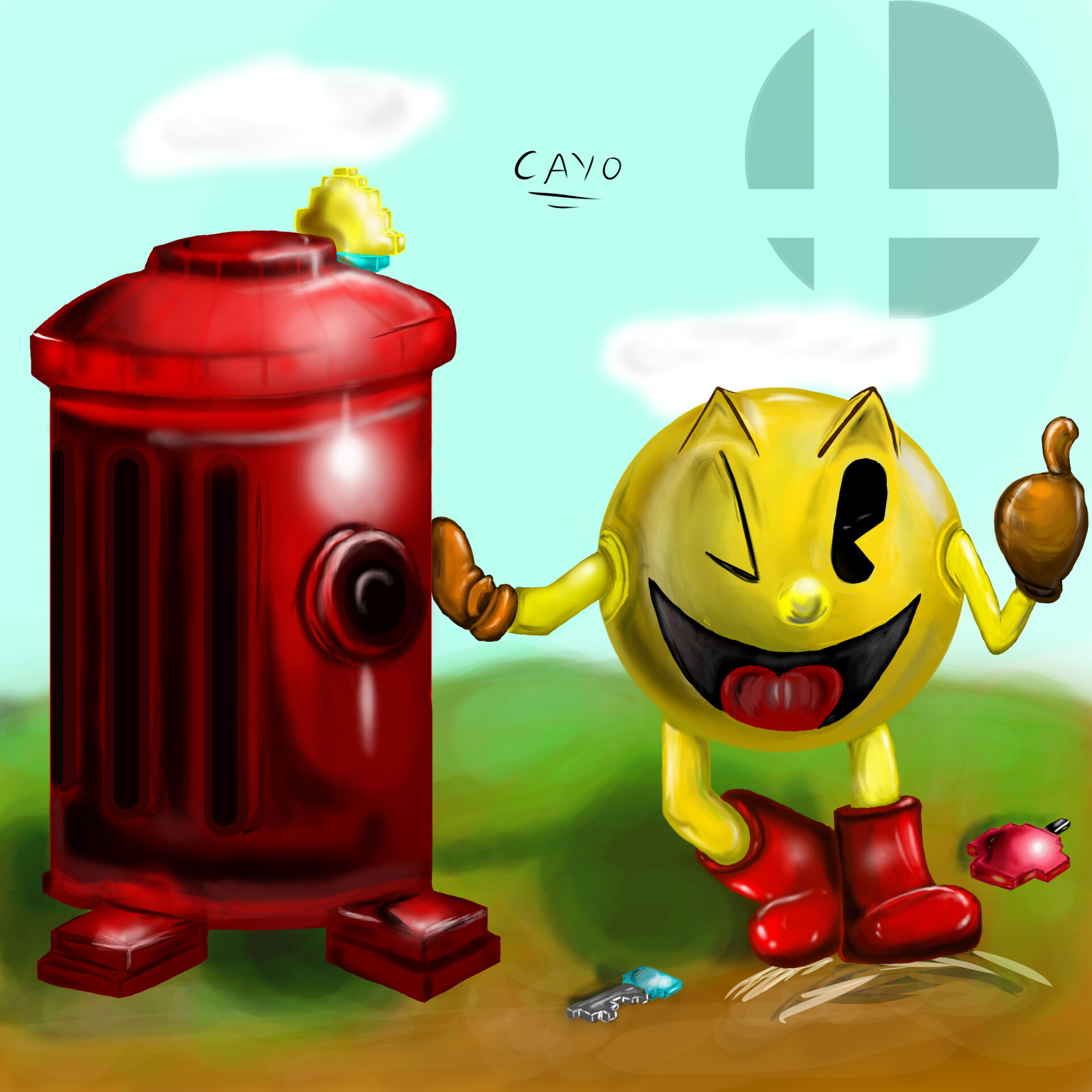 ArtStation - Pac-man (Super Smash Bros. Ultimate)