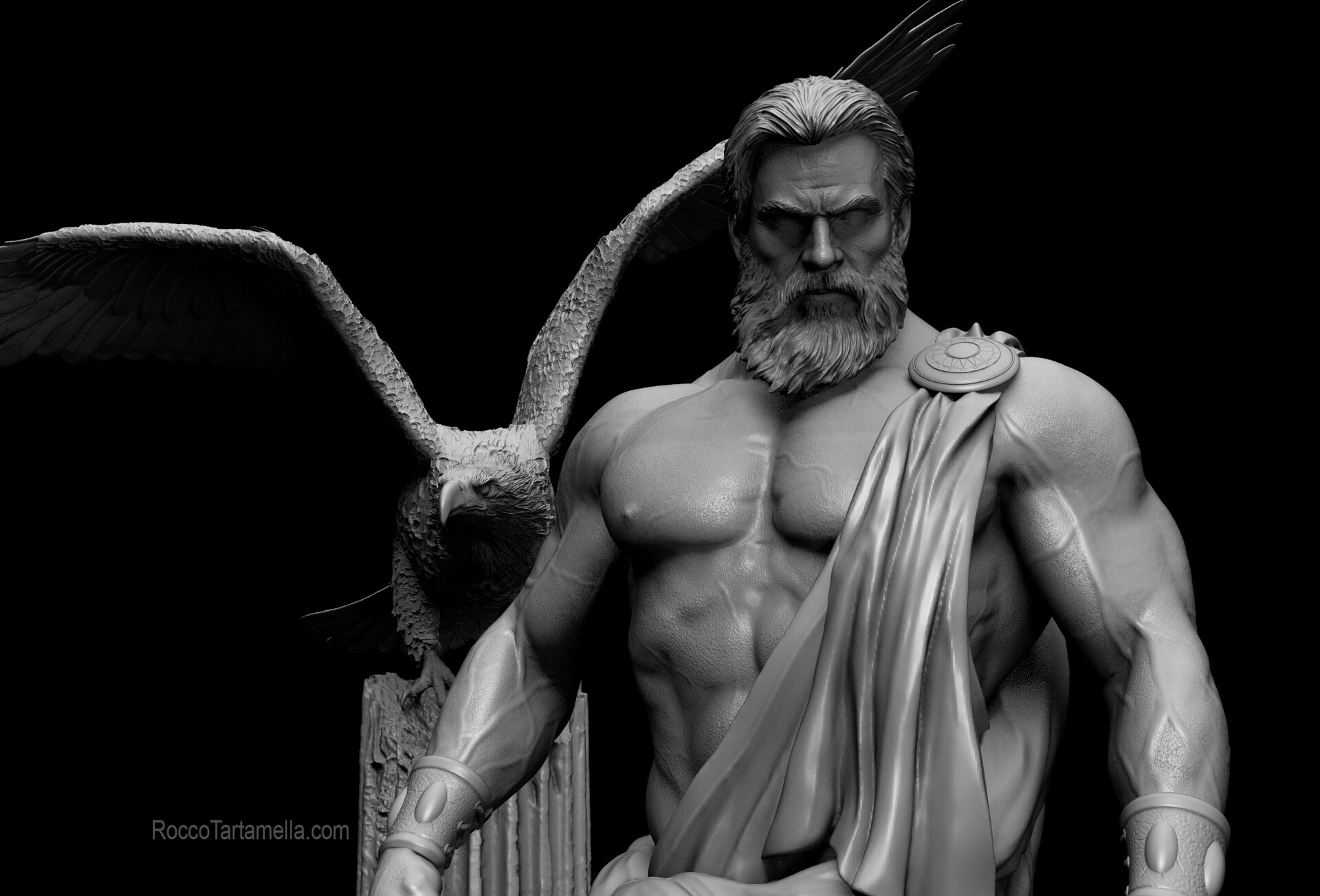 ArtStation - Zeus Design and sculpt by Rocco Tartamella