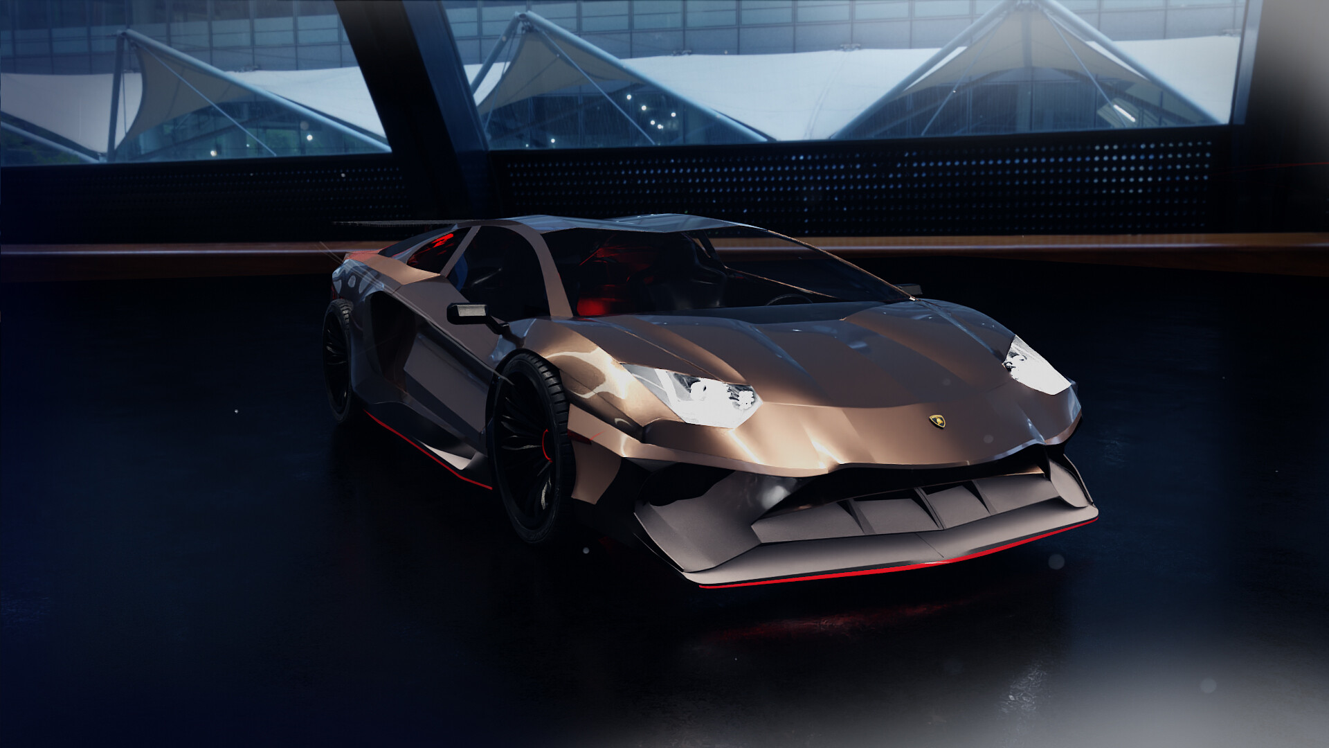 Tron Lamborghini Red