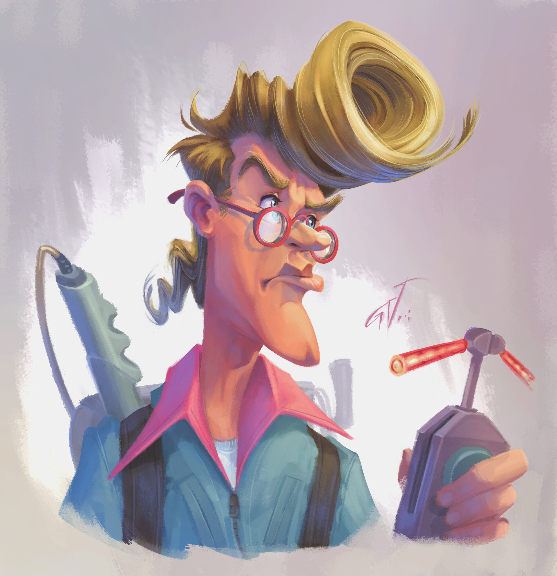 ArtStation - Egon from The Real Ghostbusters