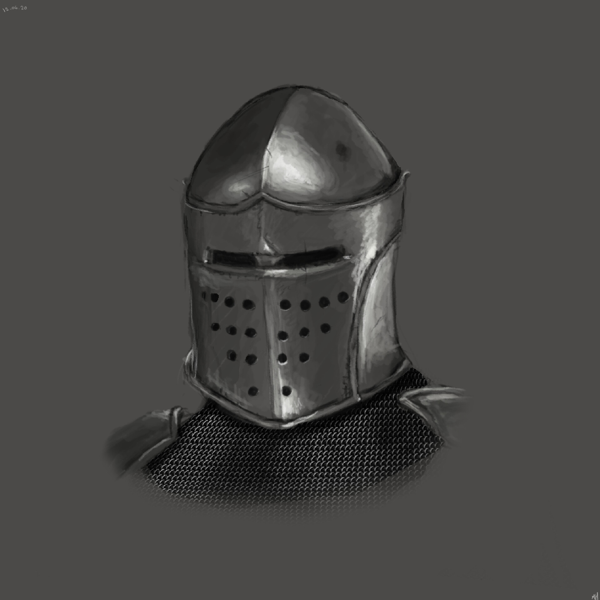 ArtStation - Knight Helmet