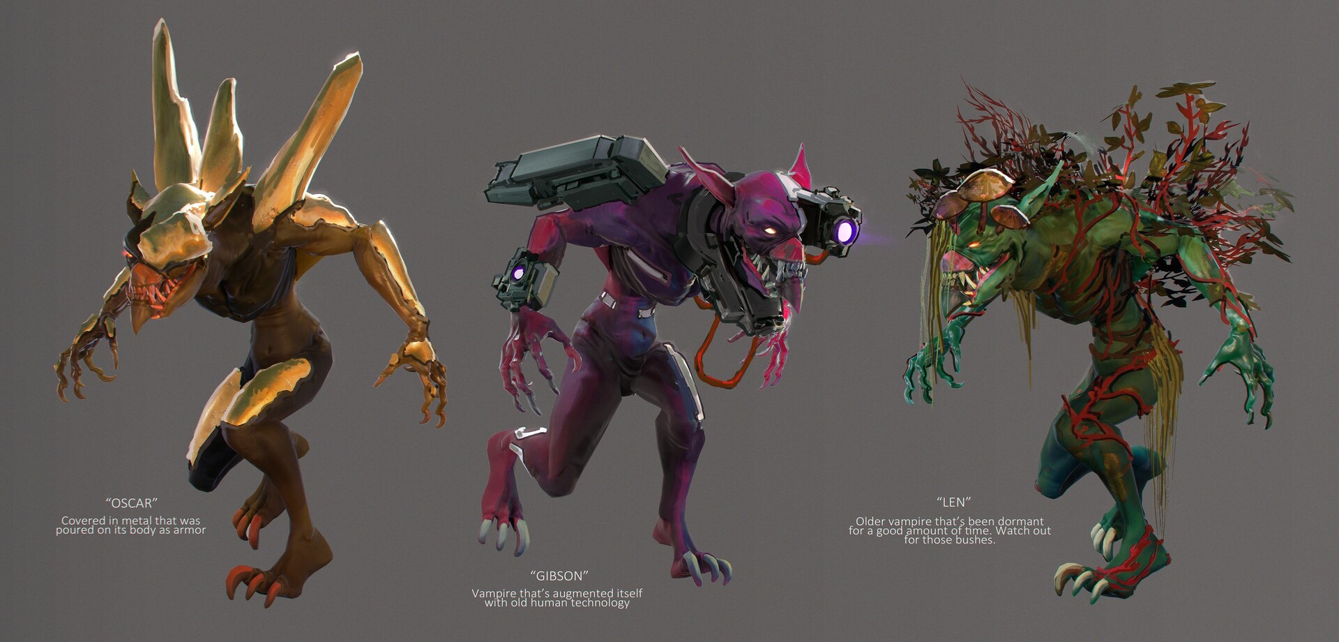 Garrett Post - Senior Concept Artist - Project Slayers Vampire Enemies