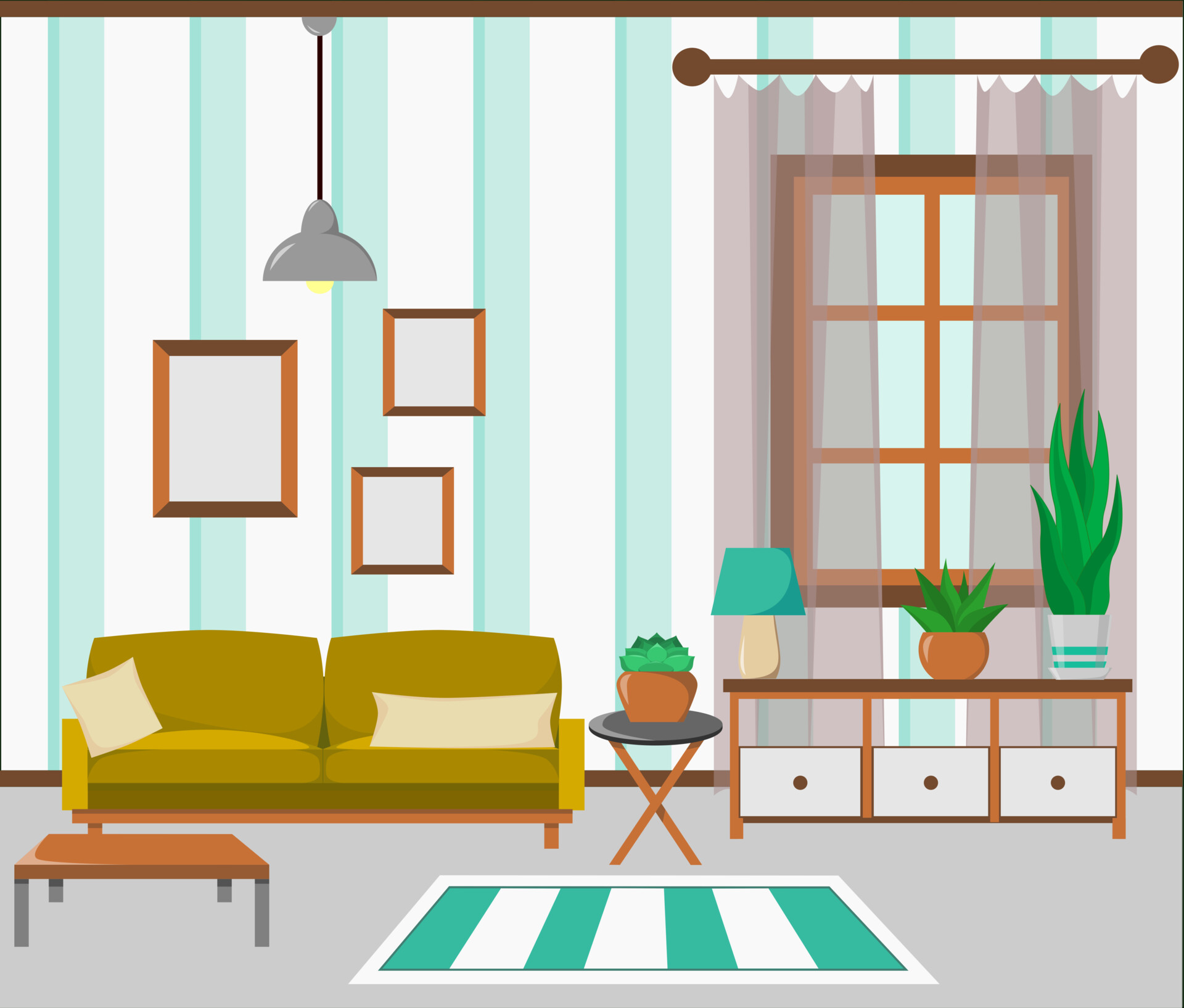 ArtStation - WIP living room furniture set