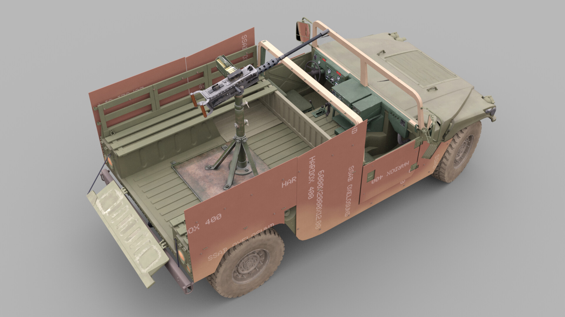 Westfield 3d - M1097A2 with Improvised Add On Armor, Iraq 2003