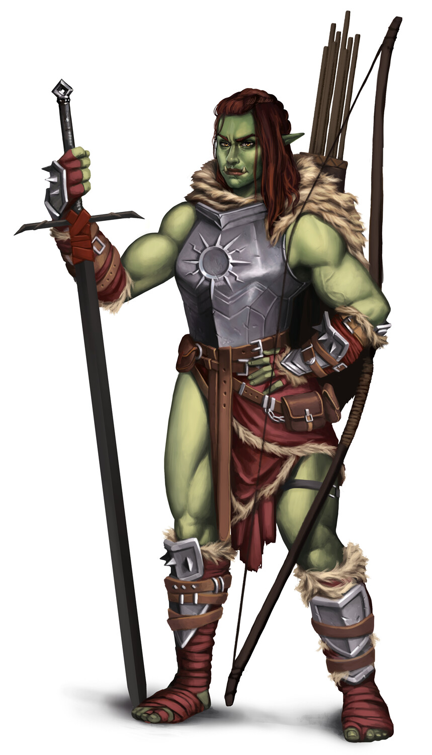 Half Orc Barbarian Greatsword