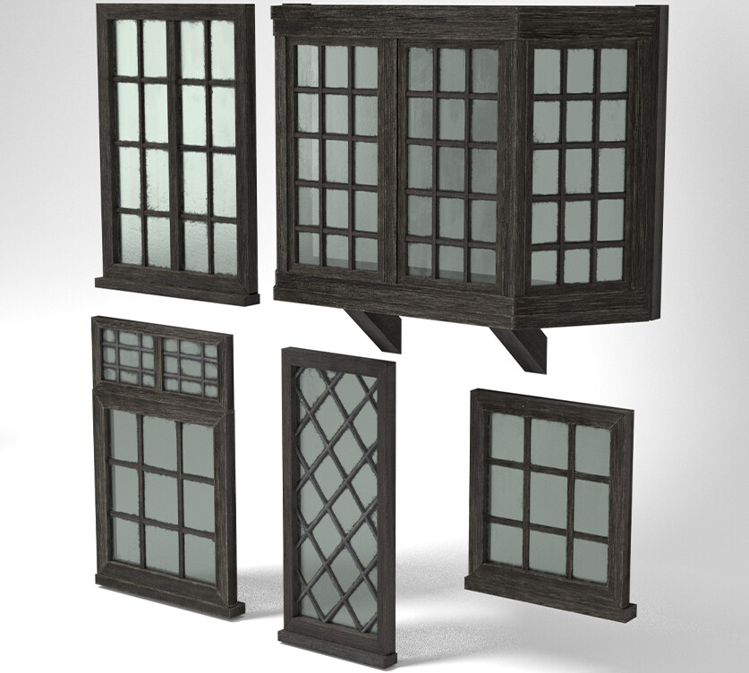 3D Tudor - Medieval Windows