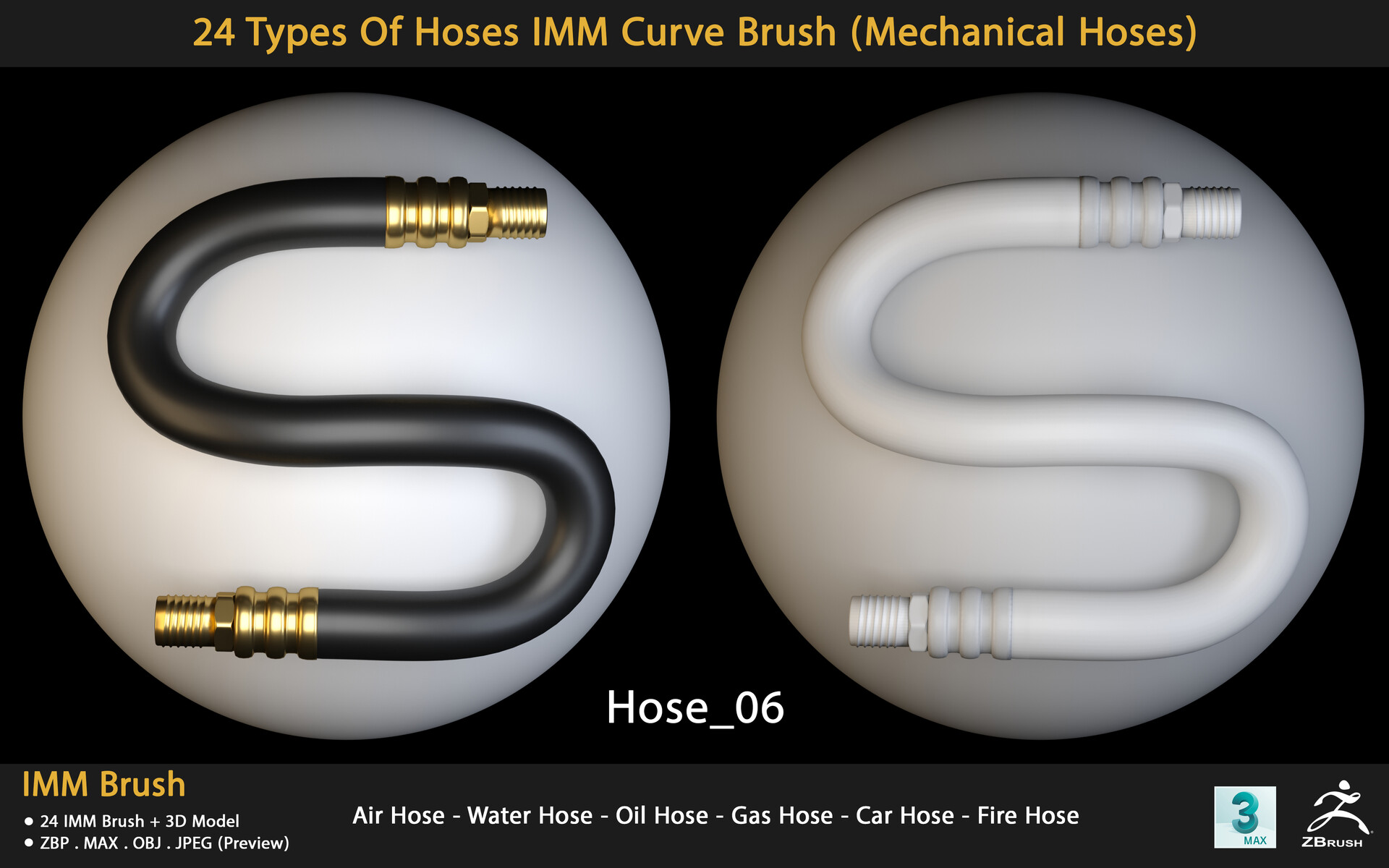 mohamad shalibaik - 24 Types Of Hoses IMM Curve Brush (Mechanical Hoses)