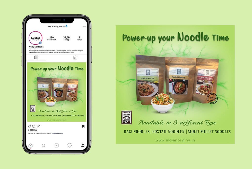 ArtStation - Noodles Ads Social Media Banner