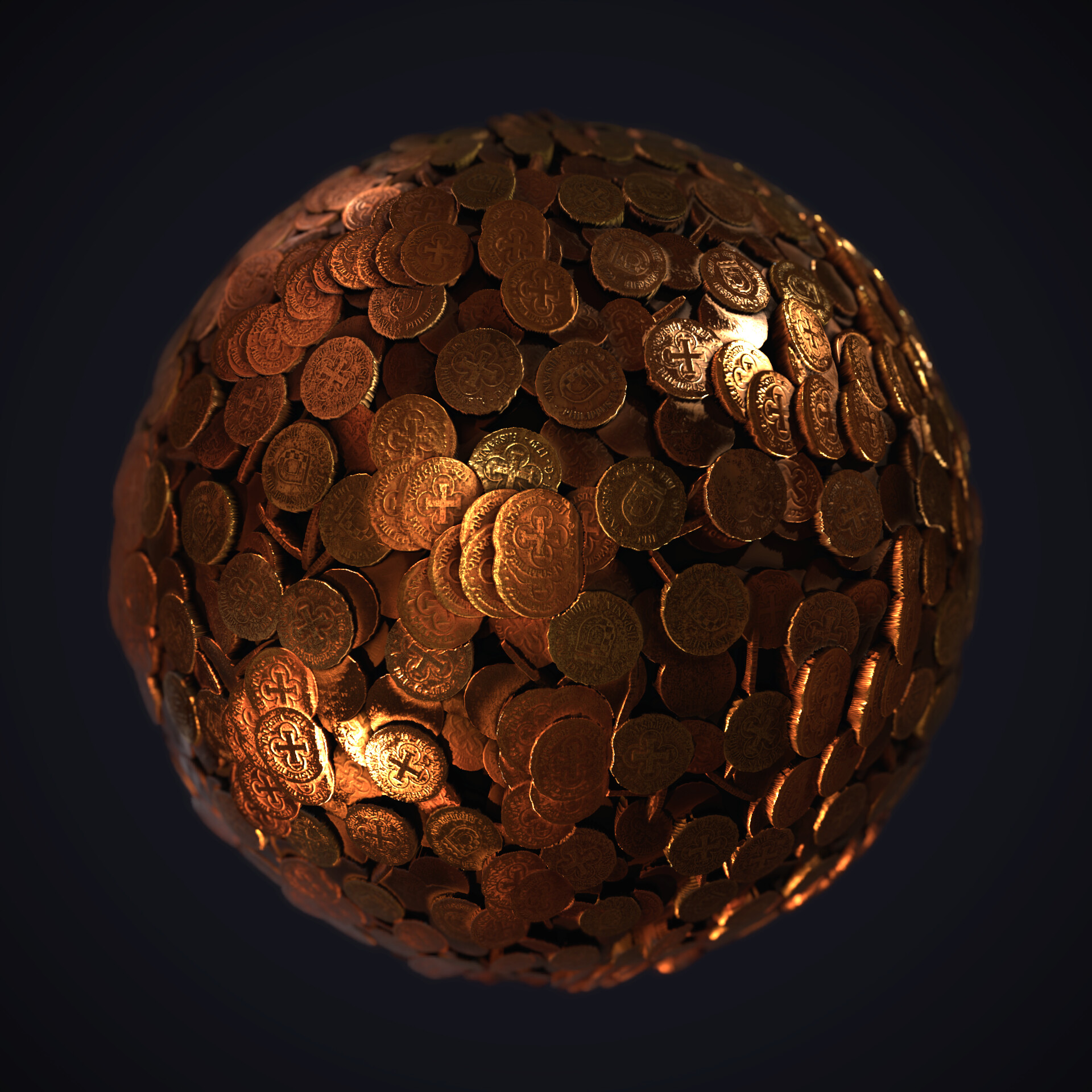 ArtStation - Procedural spanish gold material