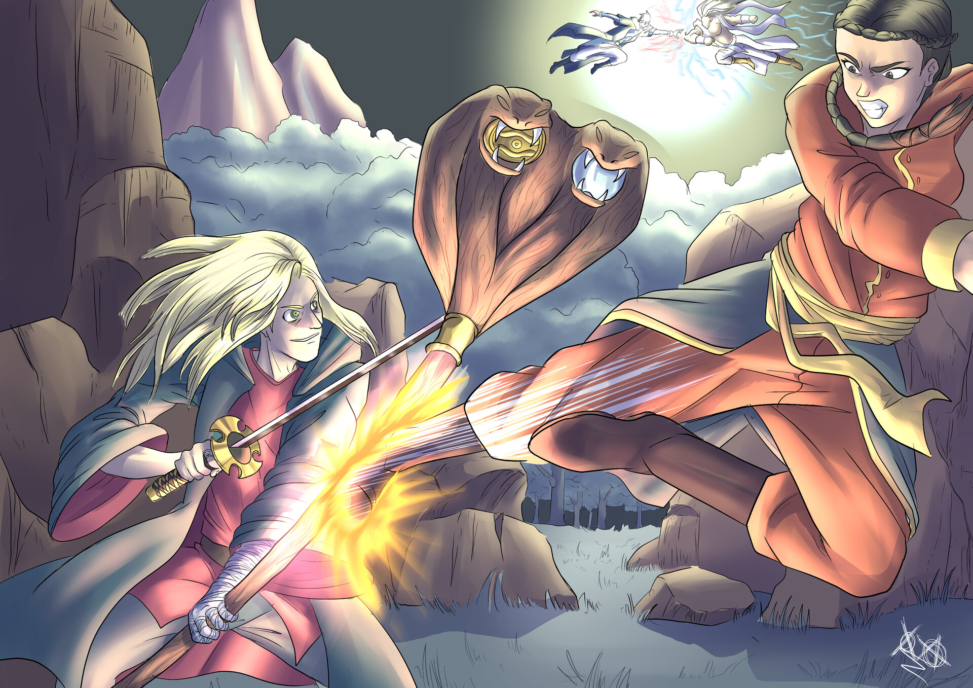 ArtStation - The fight which will decide the fate of the world ...