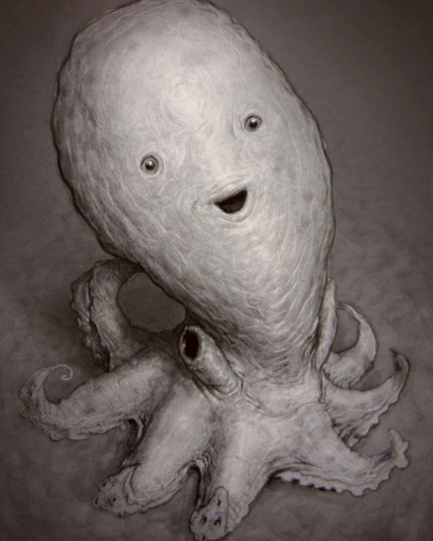 ArtStation - "Squidster" the confused octopus