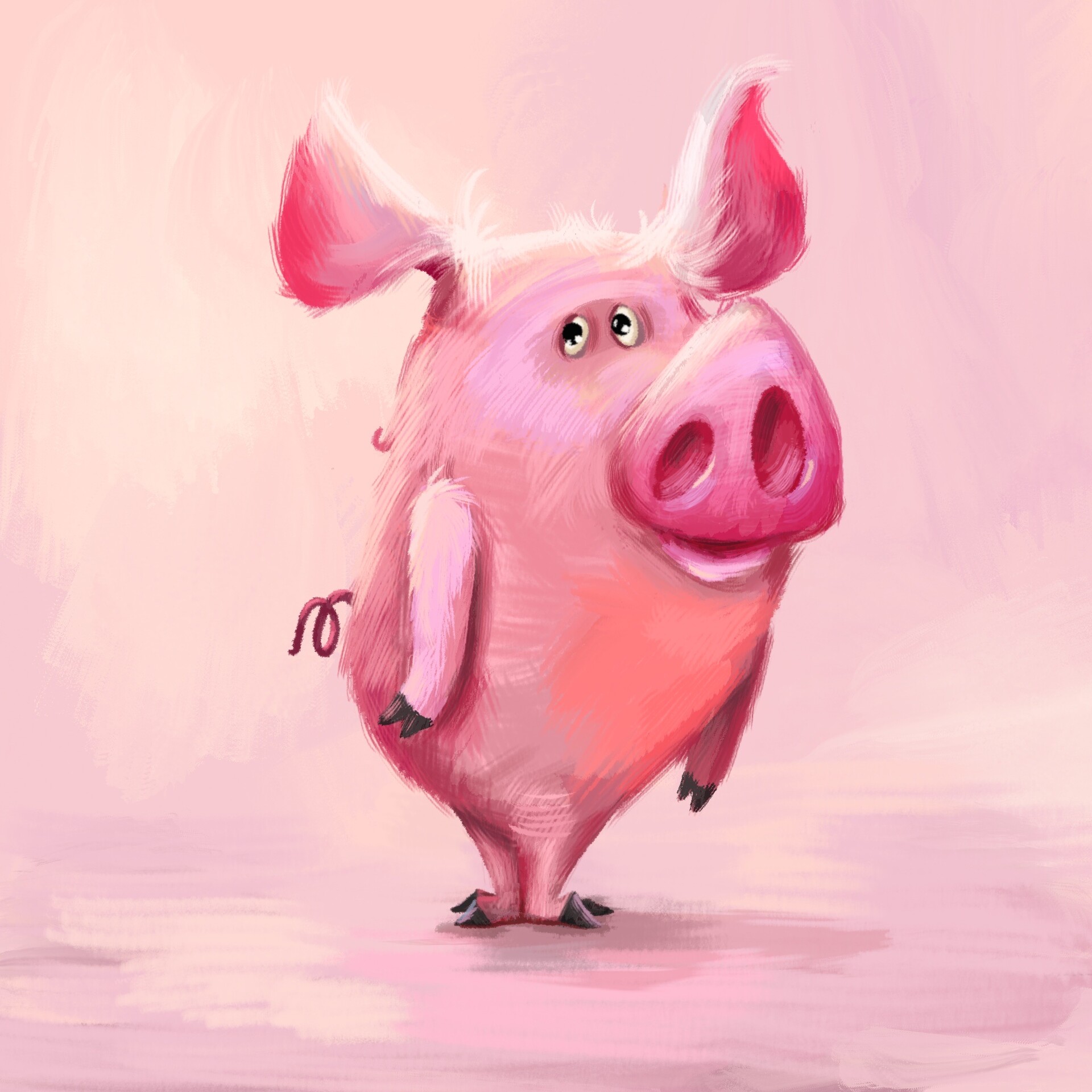 ArtStation - Bangers the Pig - Character concept